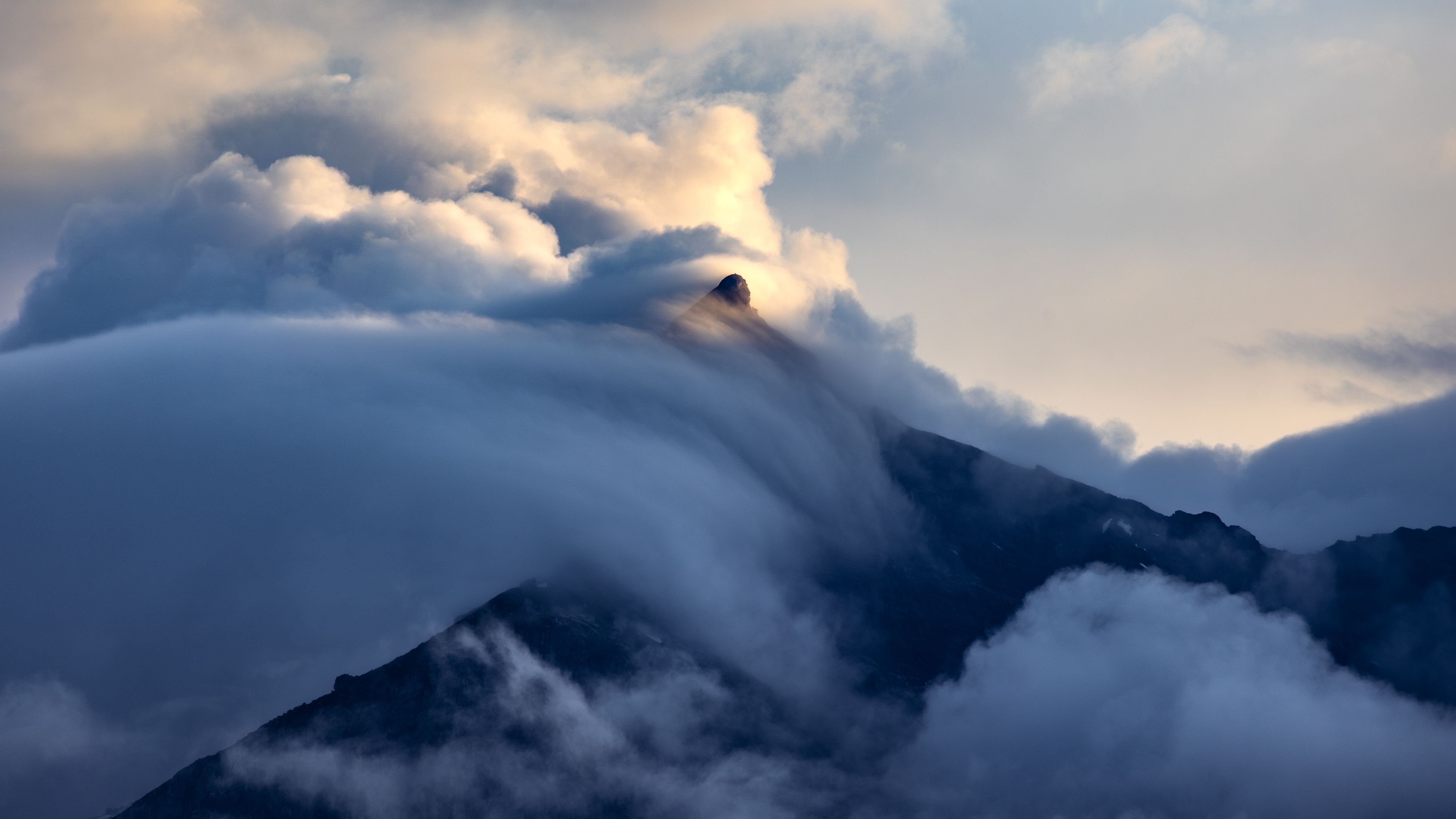 Cloud over Mountains Peaks · Free Stock Photo