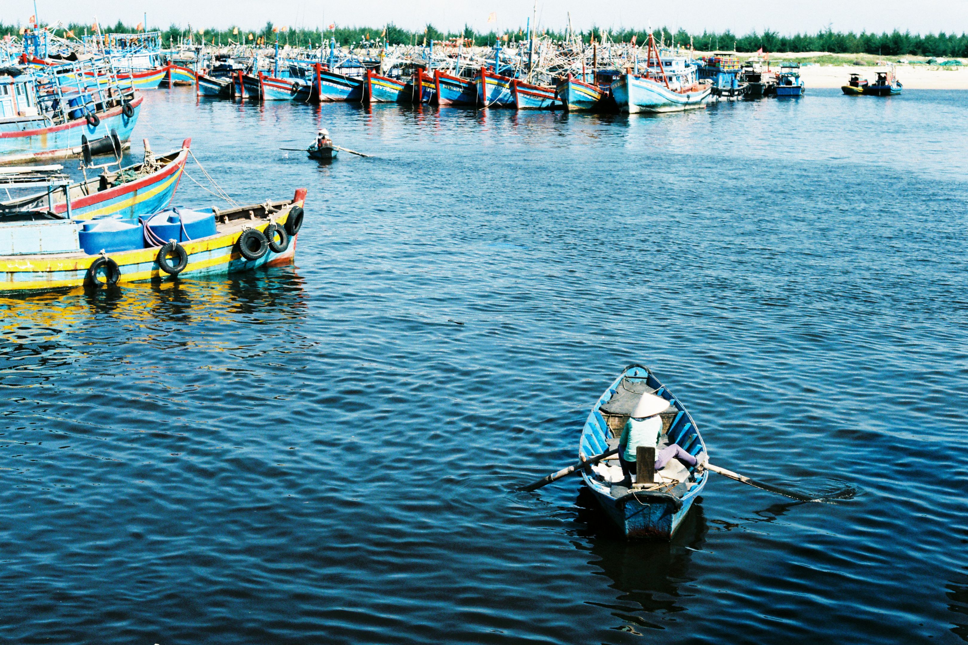 Colorful Boats by the Harbor · Free Stock Photo