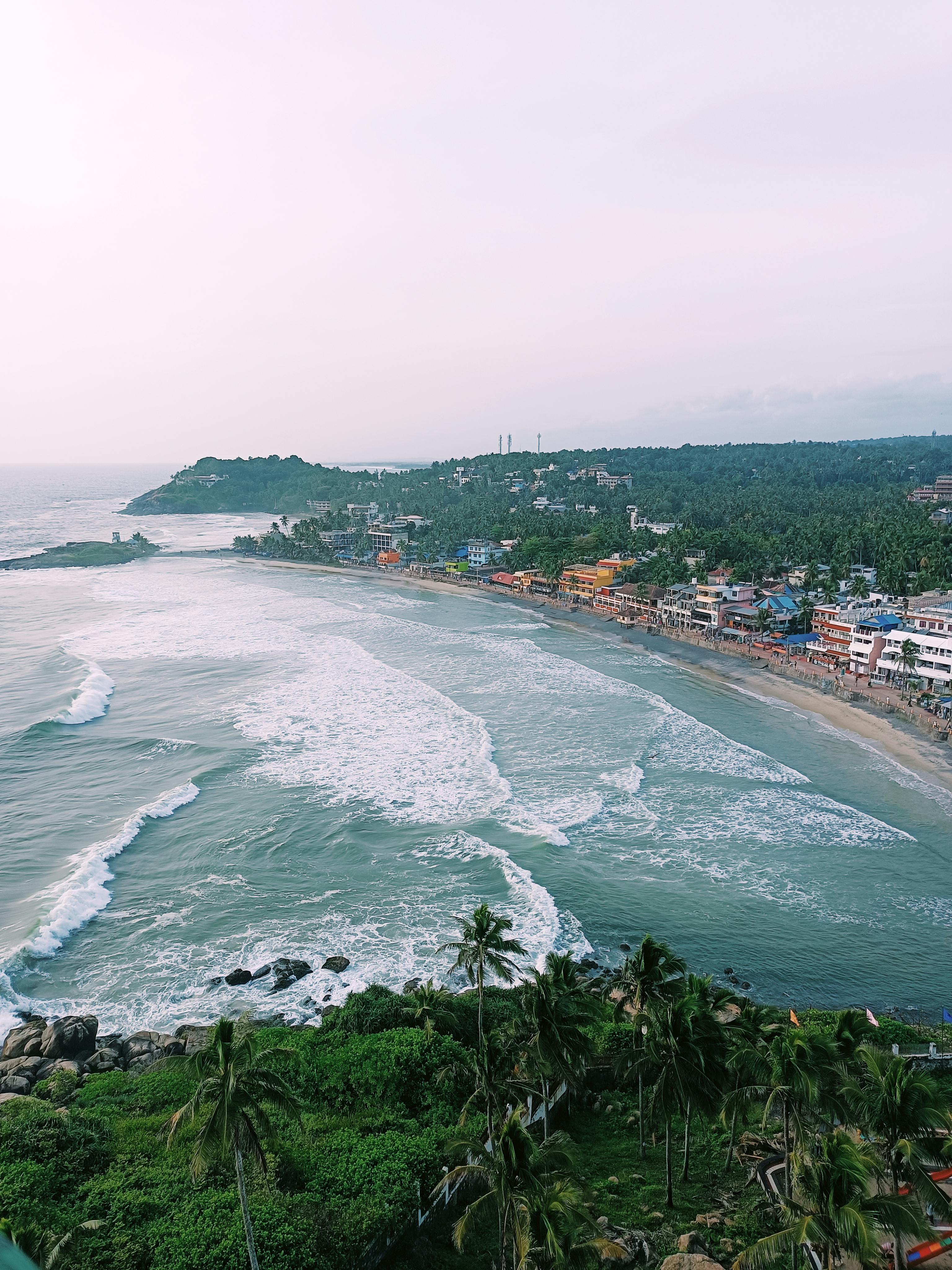 High Angle View of the Sea Shore · Free Stock Photo