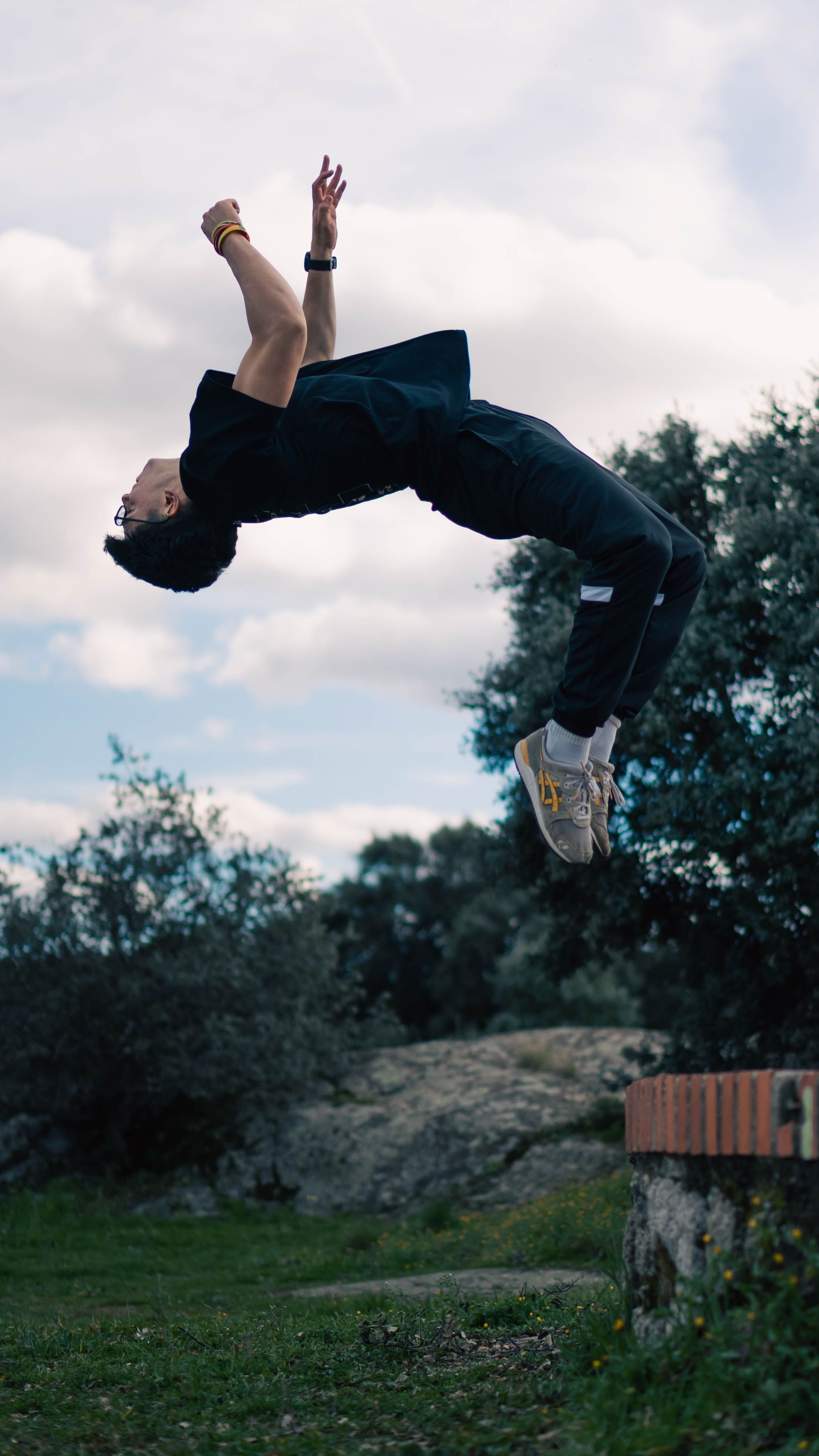 Man Doing a Backflip · Free Stock Photo