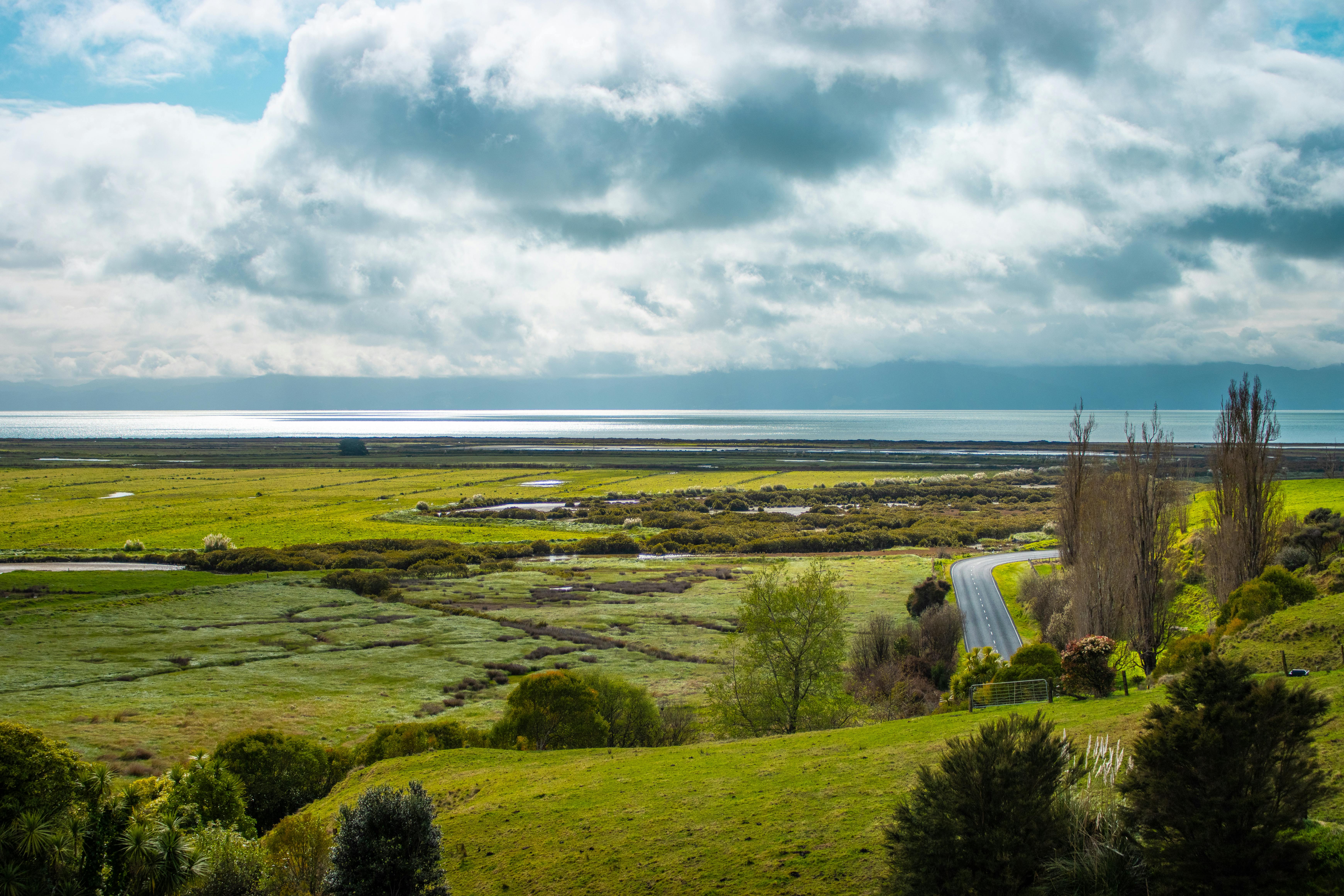 Landscape of a Countryside by the Sea · Free Stock Photo