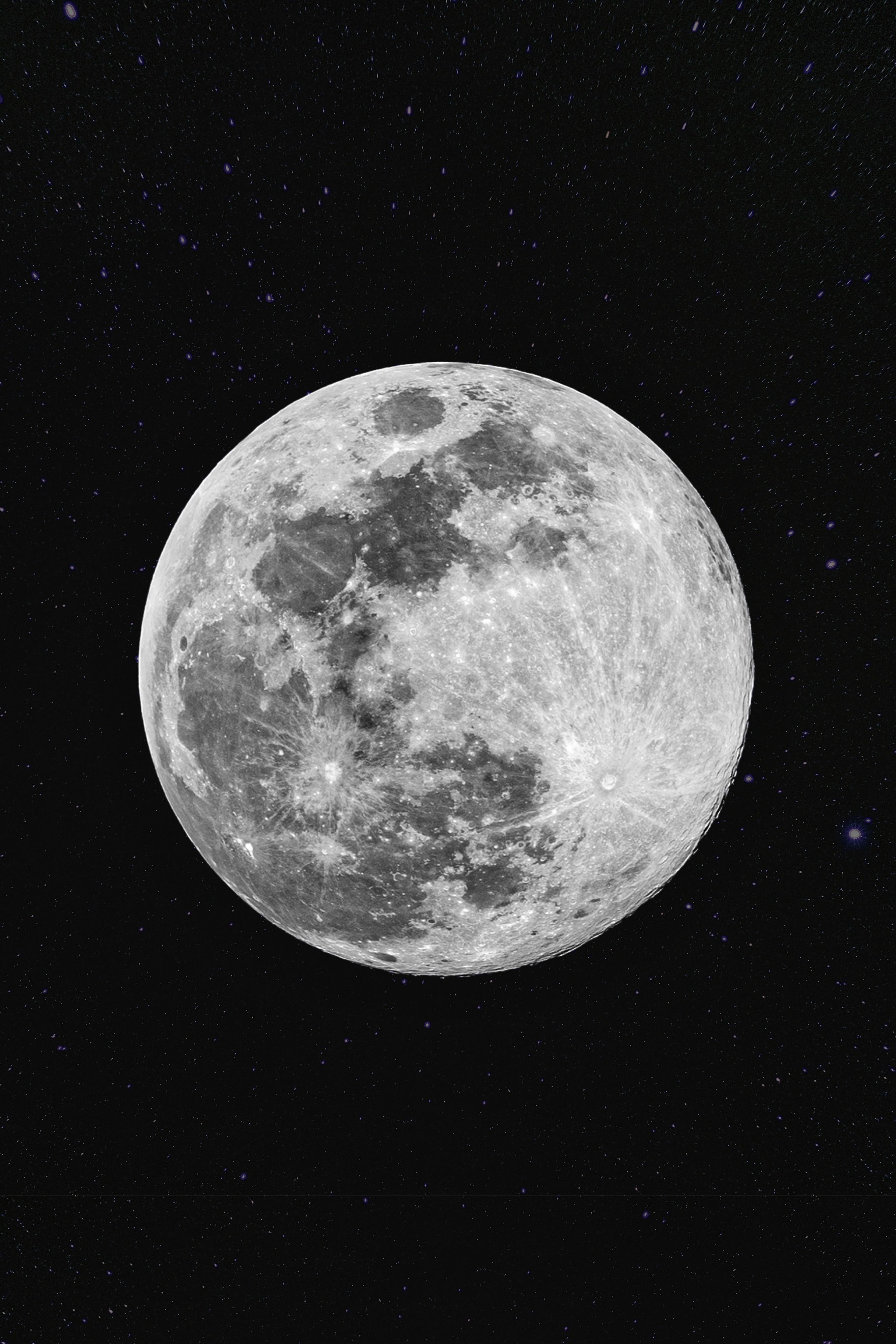 Luna Llena Vertical · Foto de stock gratuita