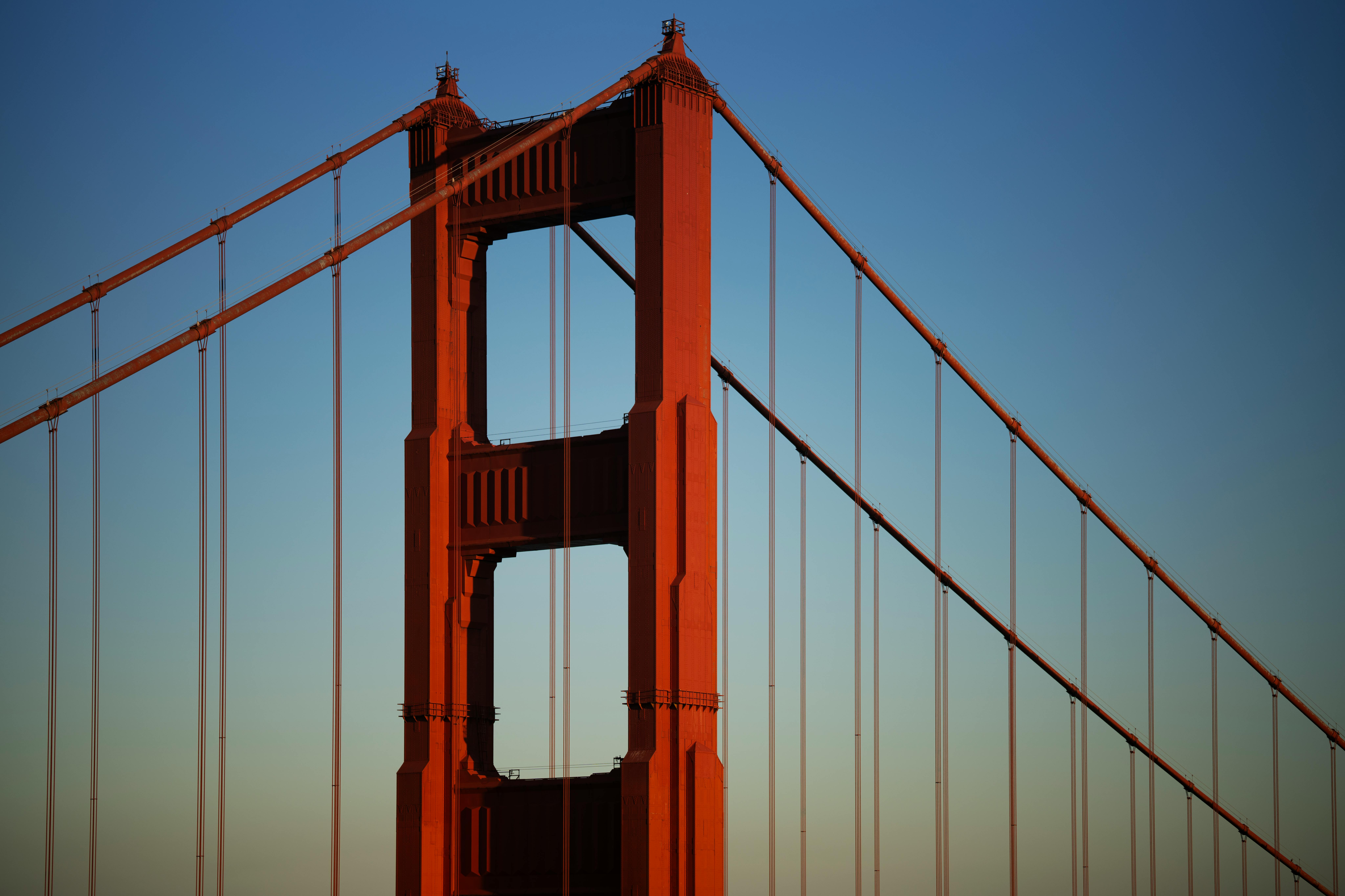 Red Suspension Bridge · Free Stock Photo