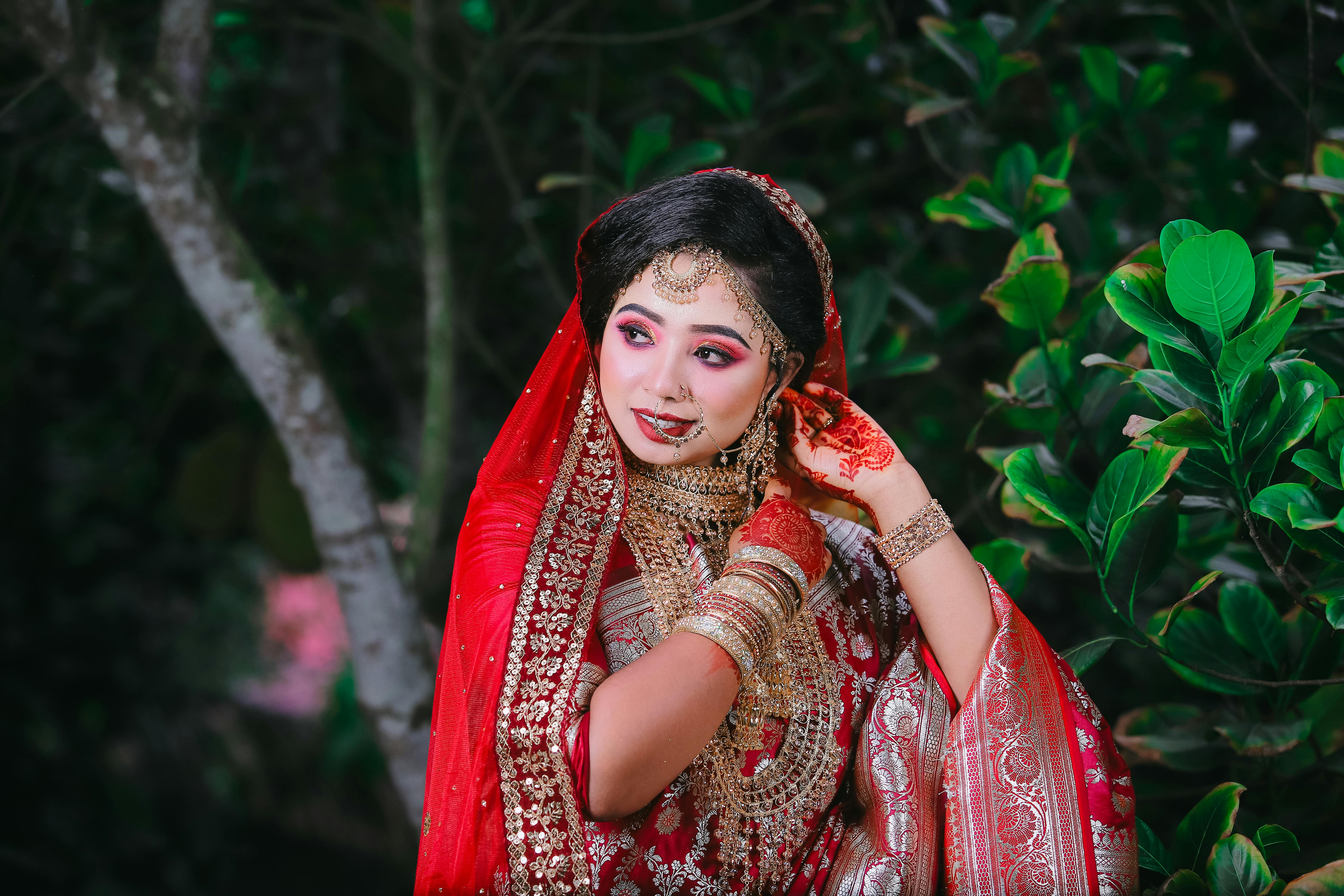 Women's Red and Gold Dress · Free Stock Photo