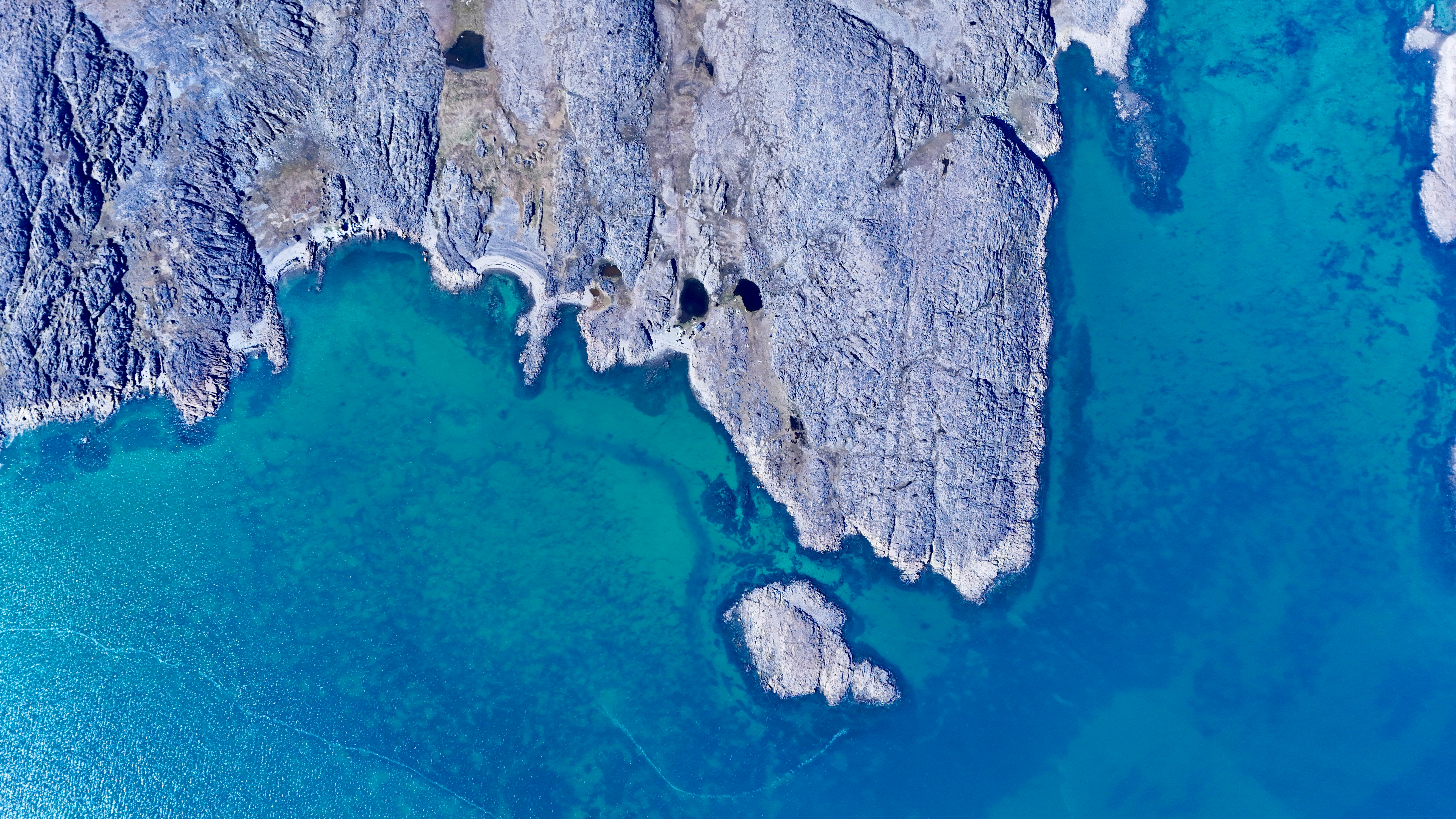 Barren Rocks on Sea Shore · Free Stock Photo