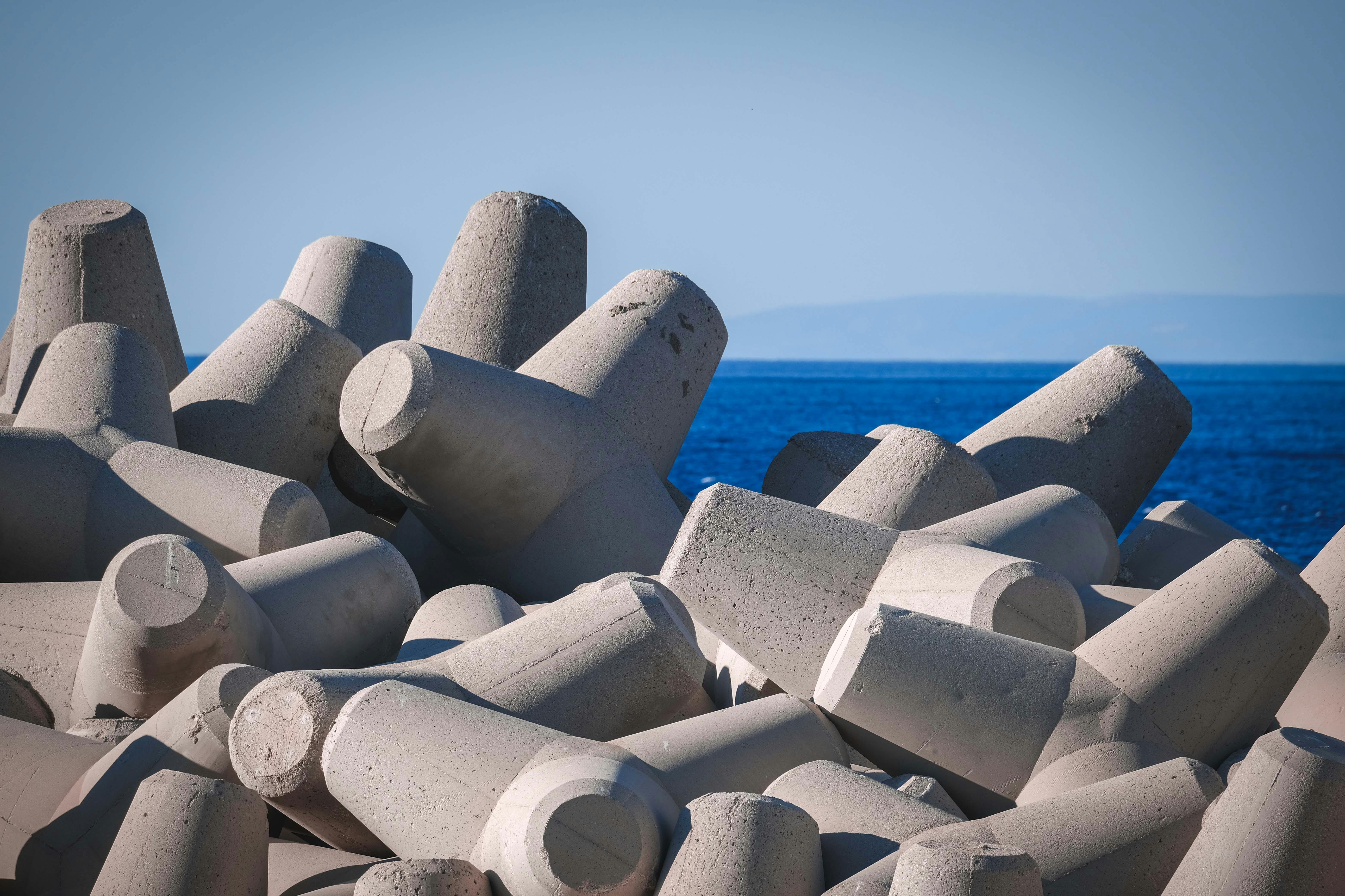 Concrete Dolosse of the Breakwater · Free Stock Photo