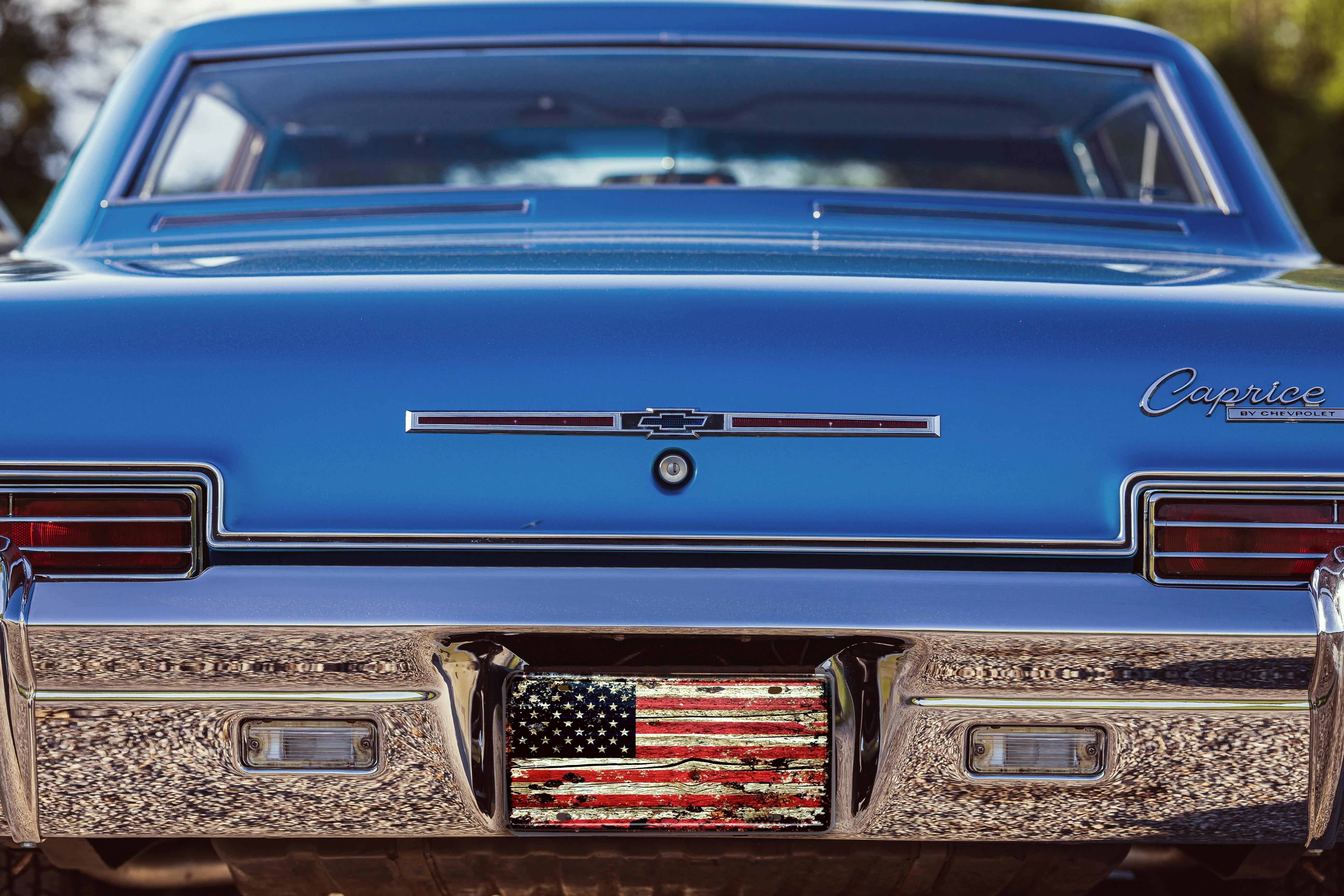 Close-Up of a 1966 Chevrolet Caprice Rear View · Free Stock Photo