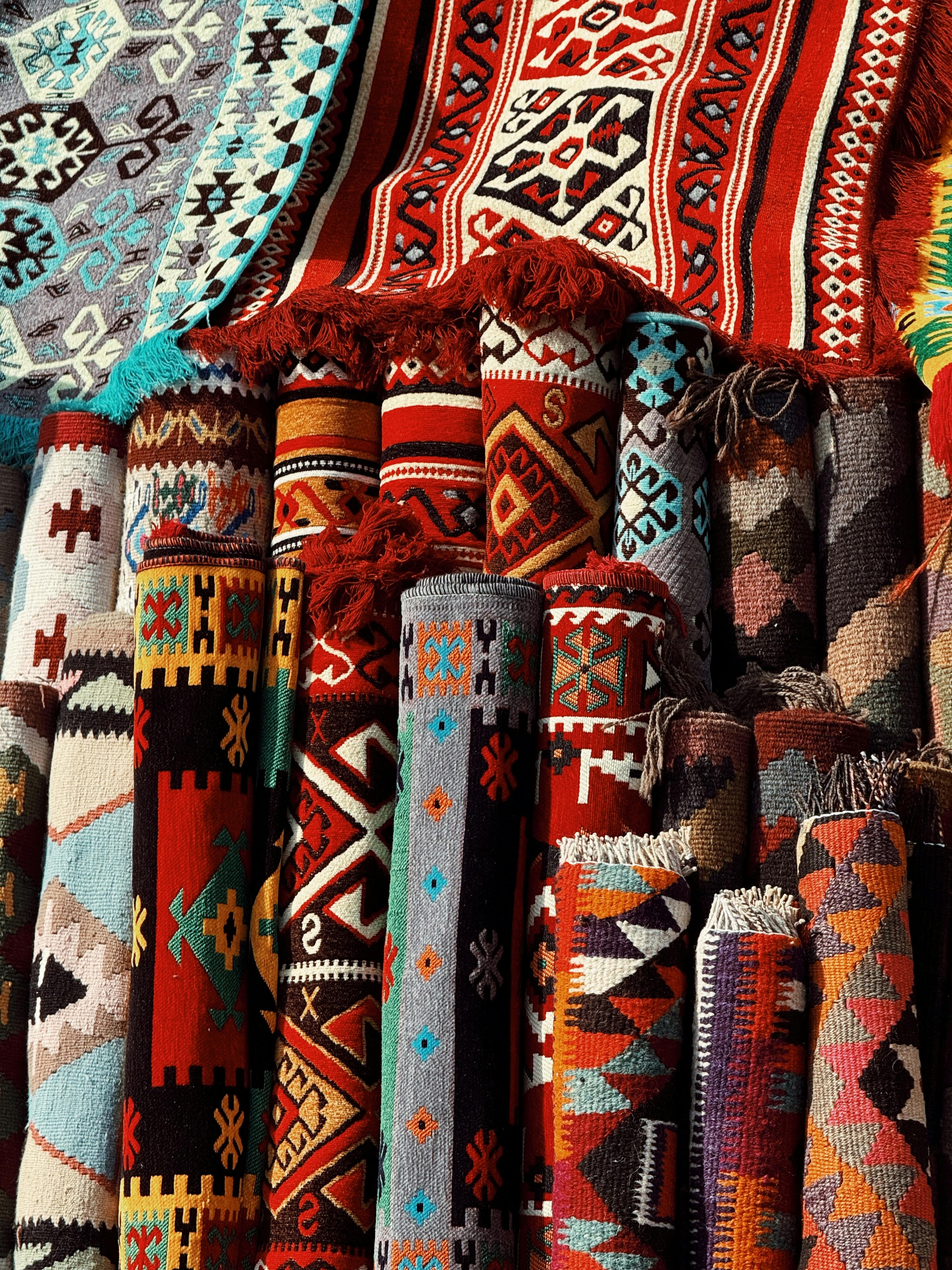 Patterned Colorful Carpets · Free Stock Photo