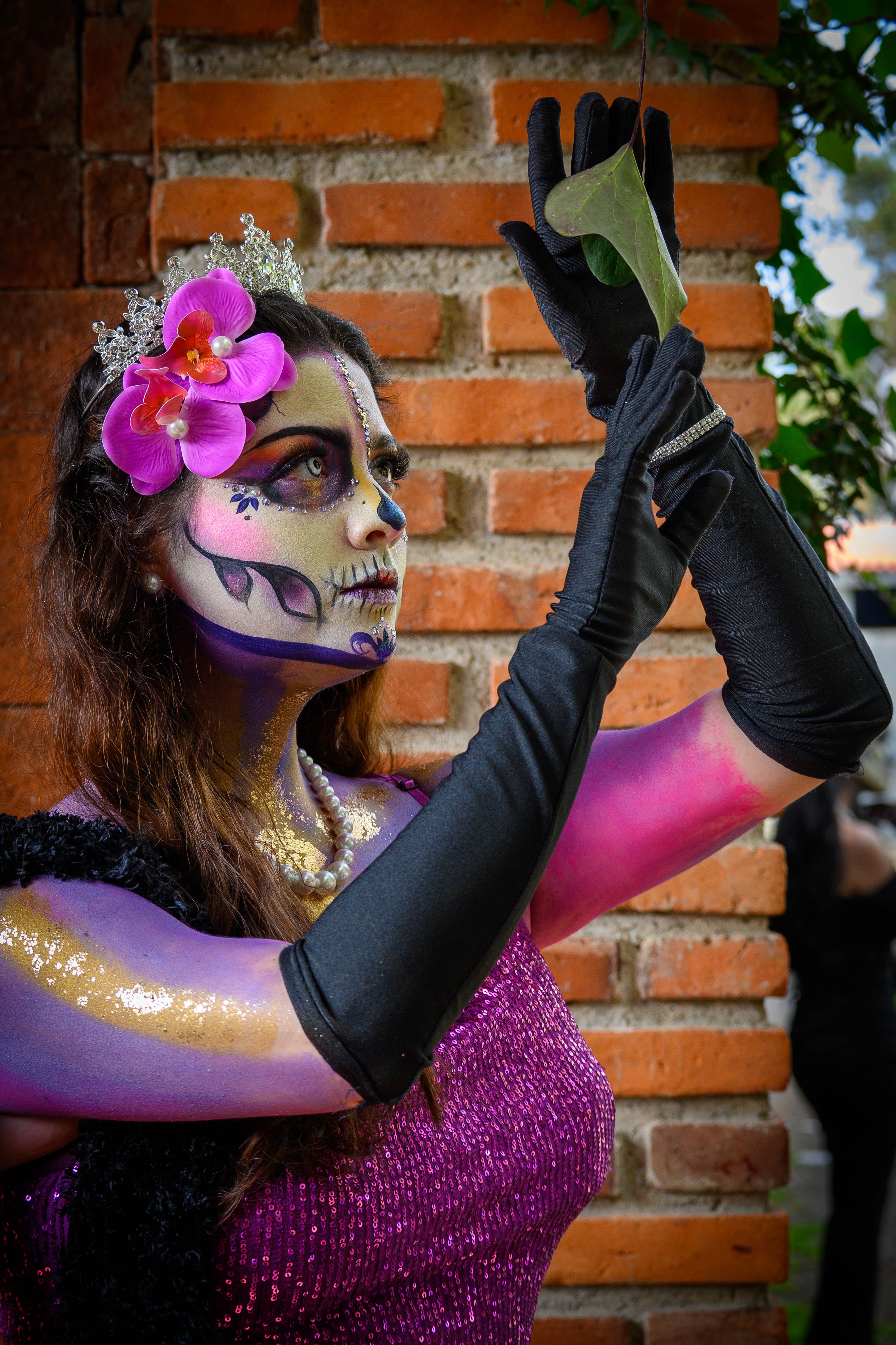 Colorful Catrina Makeup Celebration Portrait · Free Stock Photo