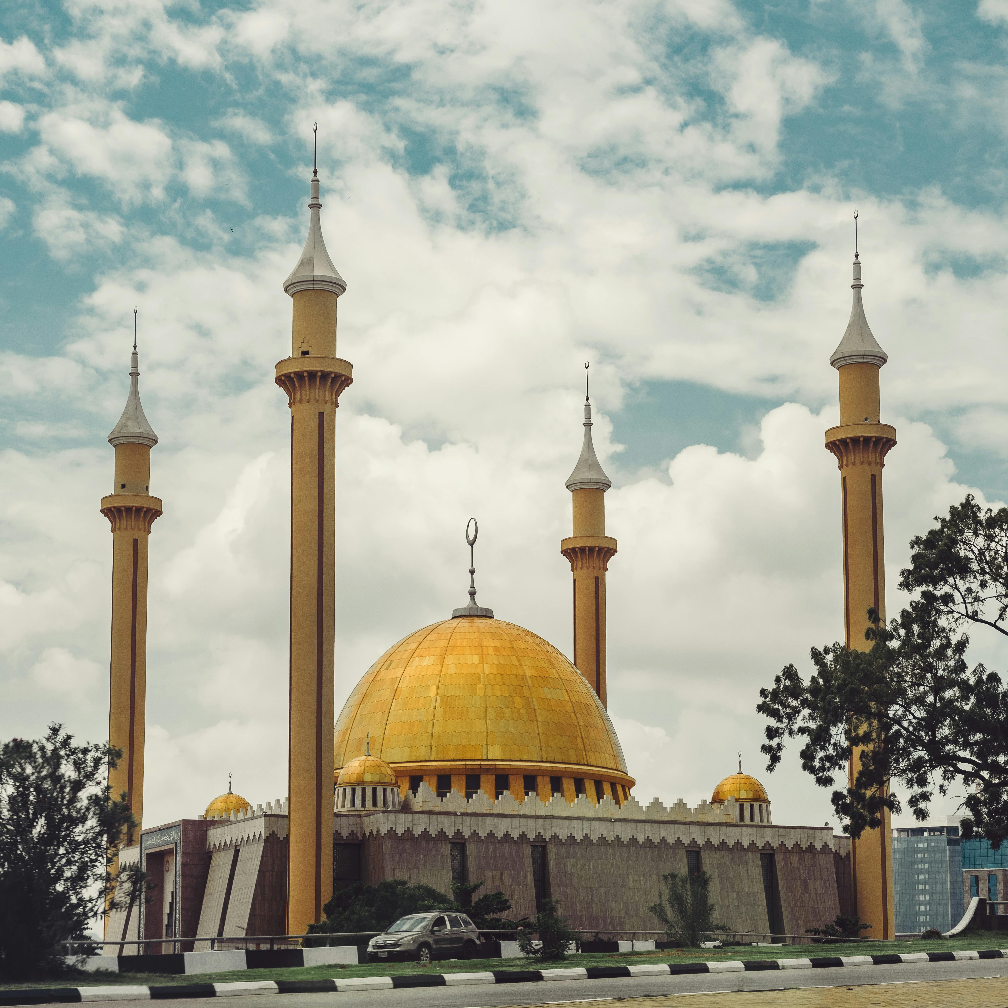 Gold Mosque during Sunset · Free Stock Photo