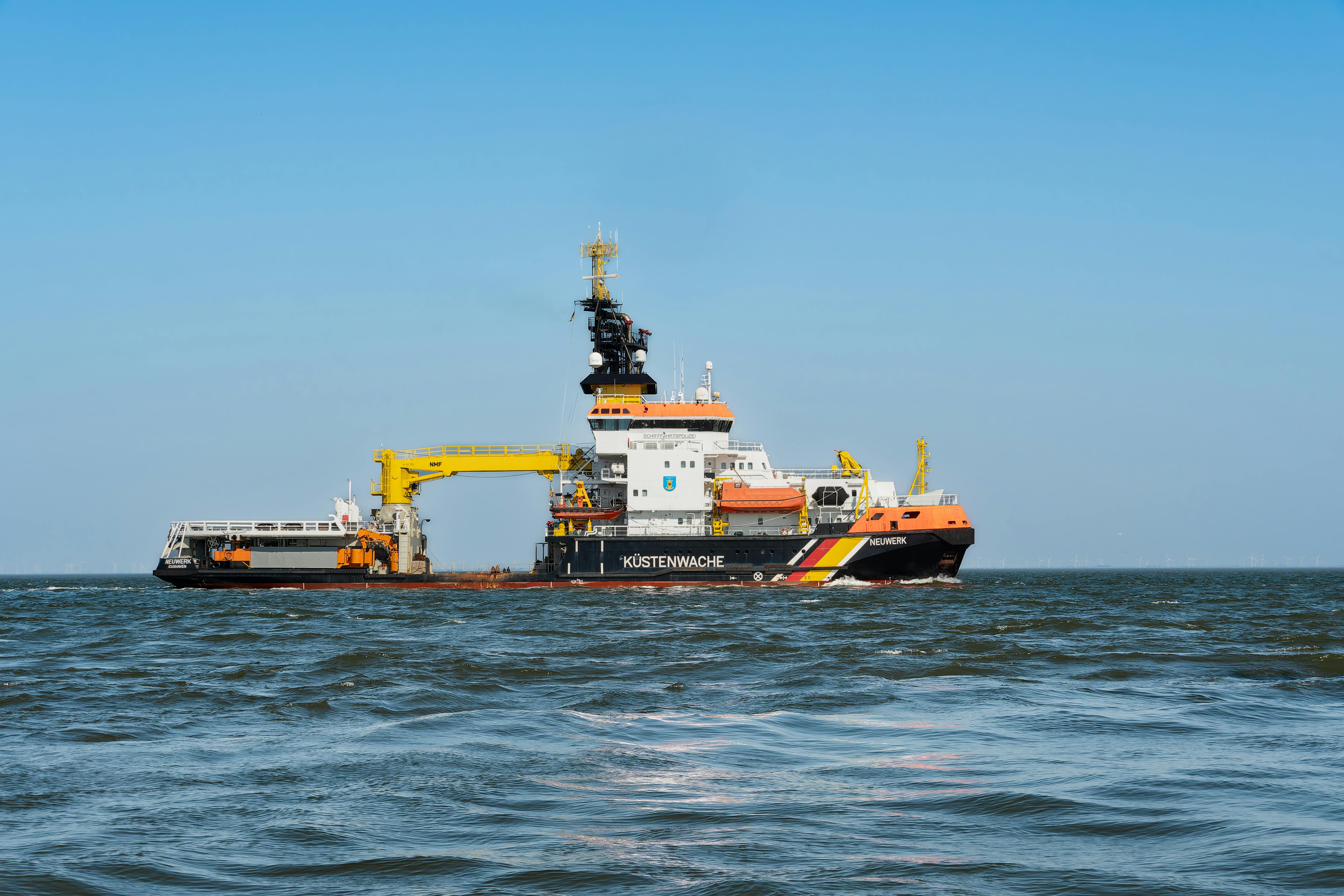 Pollution Control Vessel on Wadden Sea · Free Stock Photo