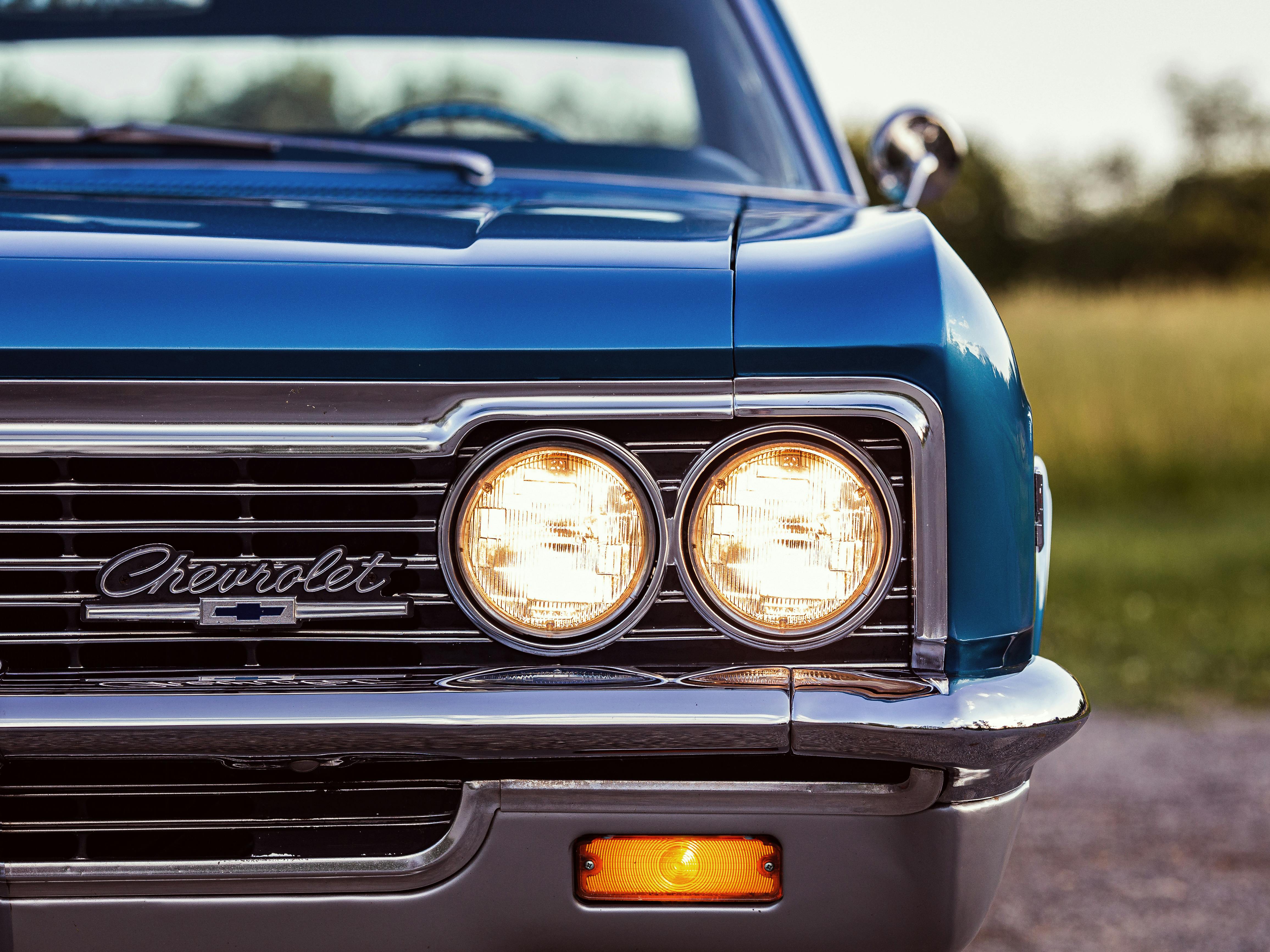 Classic 1966 Chevrolet Caprice Front View · Free Stock Photo