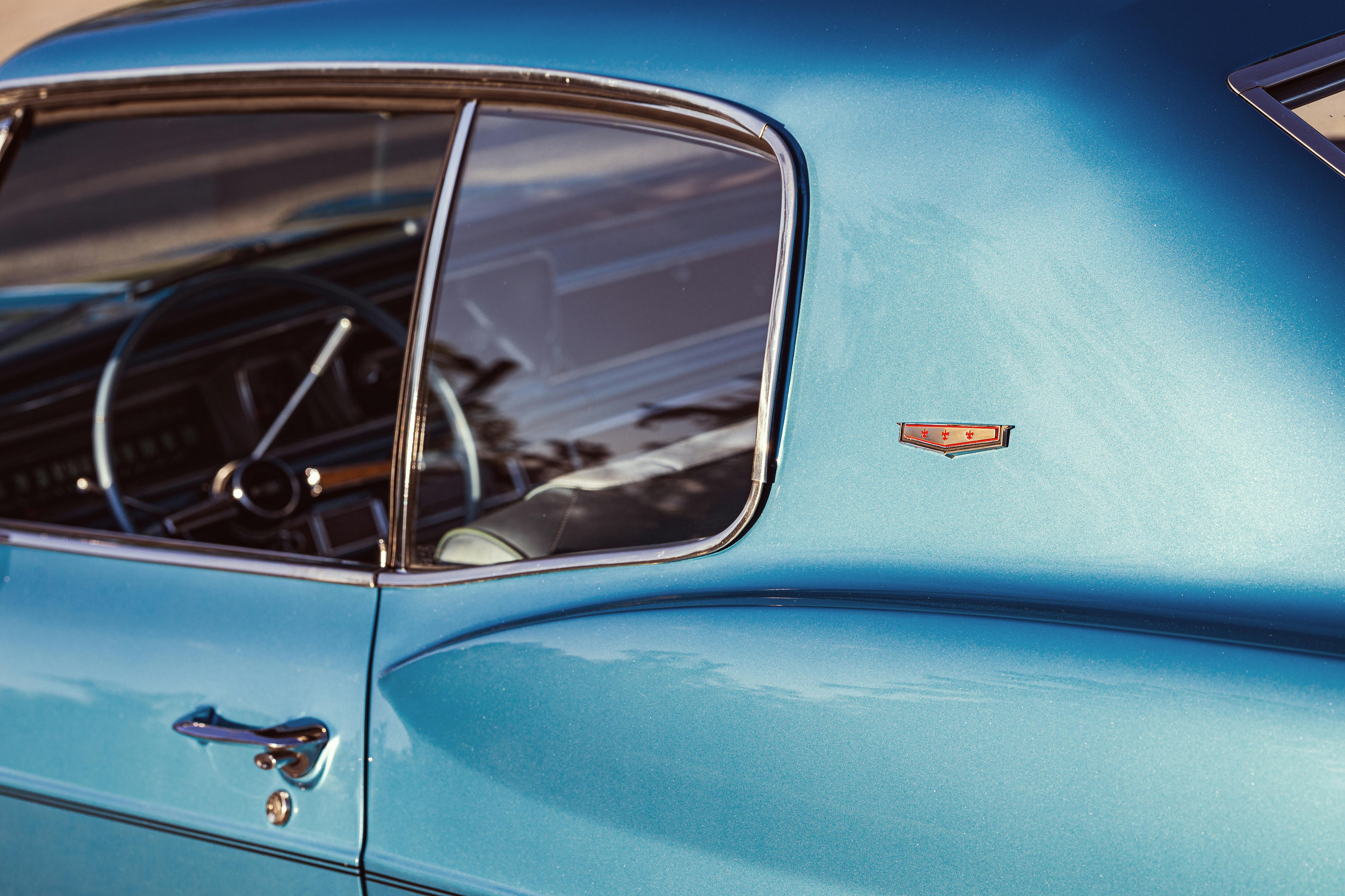 Classic 1966 Chevrolet Caprice Side View in Blue · Free Stock Photo