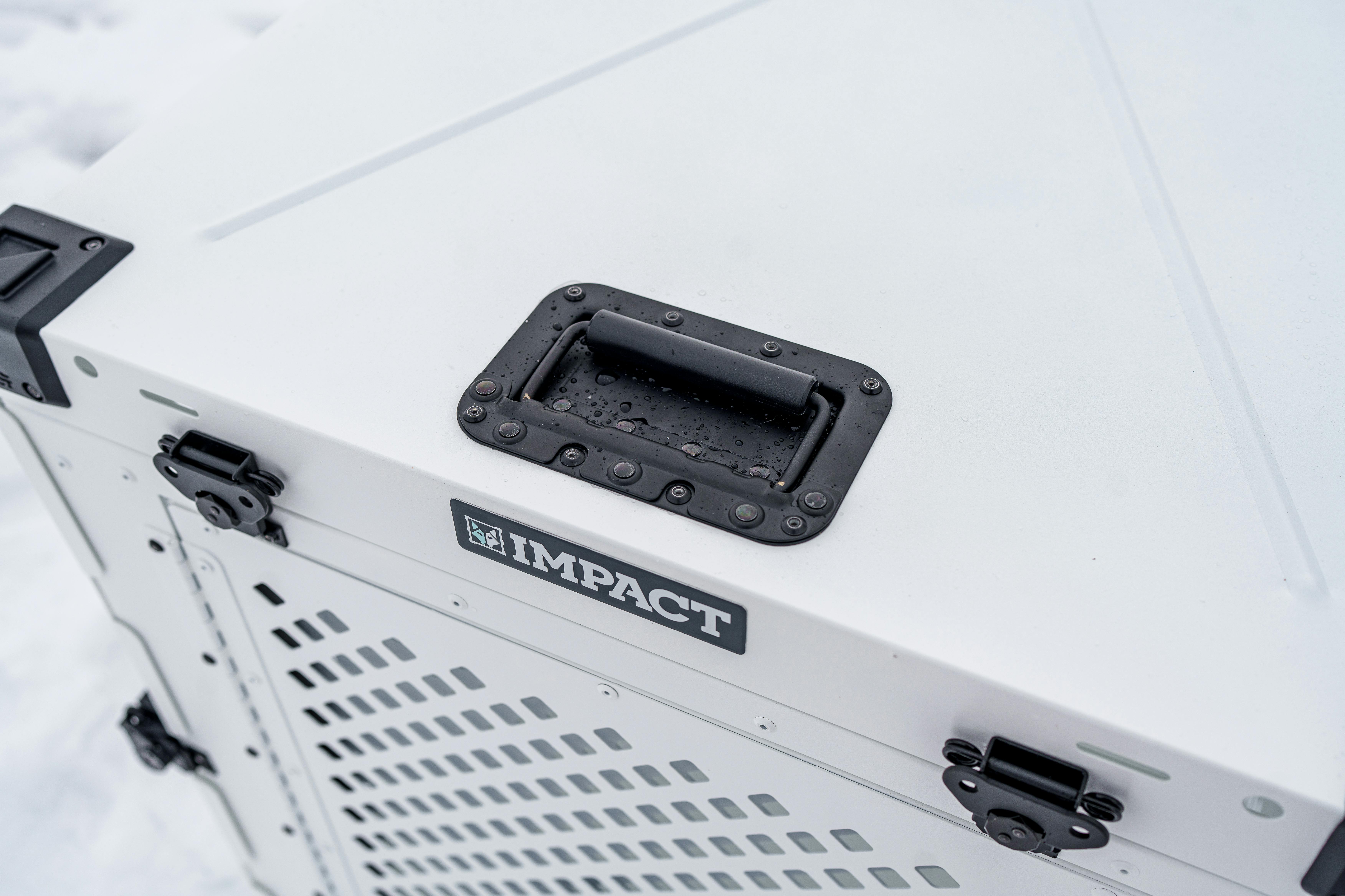 Snowy Day with Siberian Husky: Impact Dog Crate and Owner · Free Stock ...