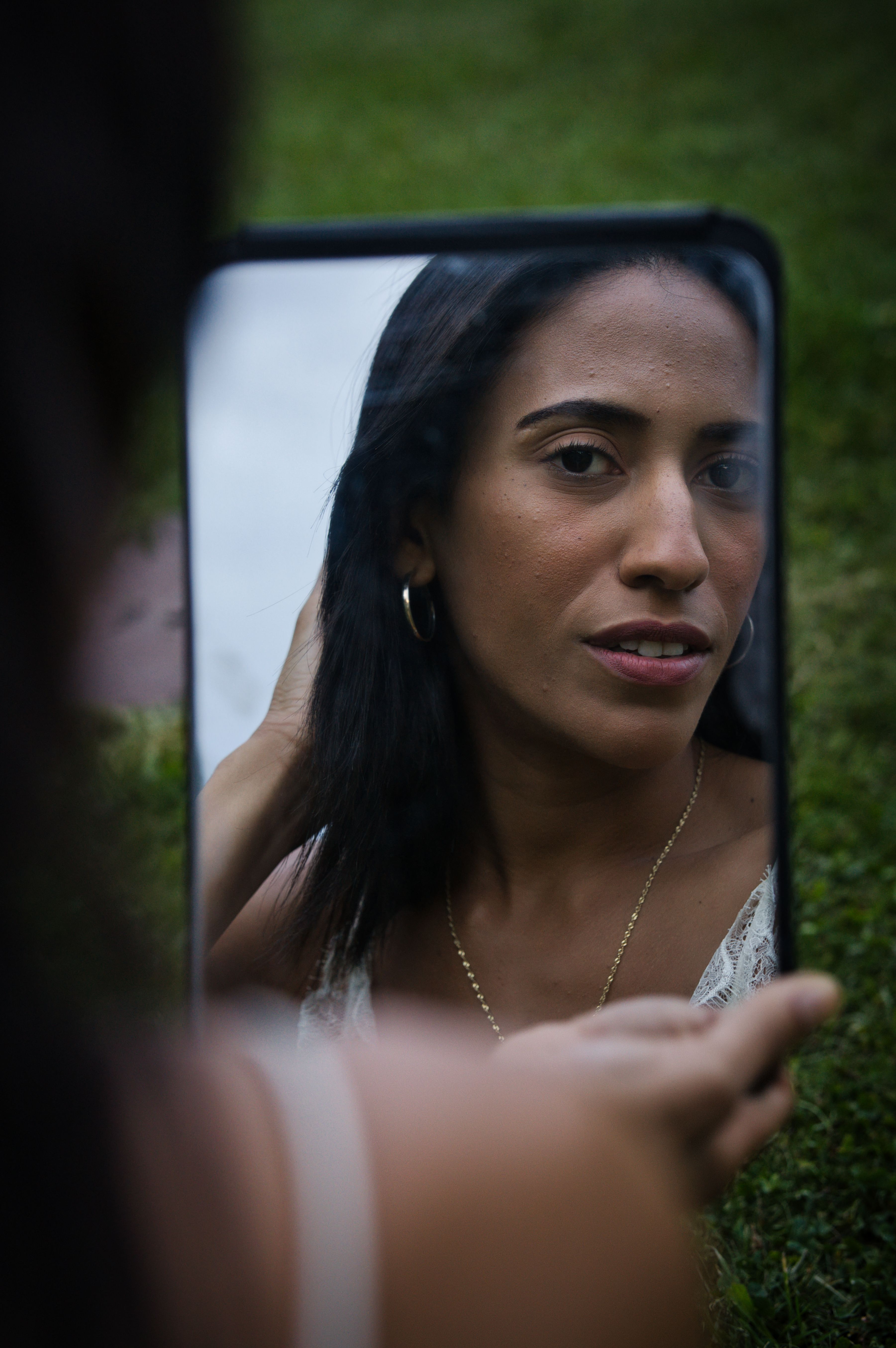 Reflective Outdoor Portrait of Woman in Berlin · Free Stock Photo