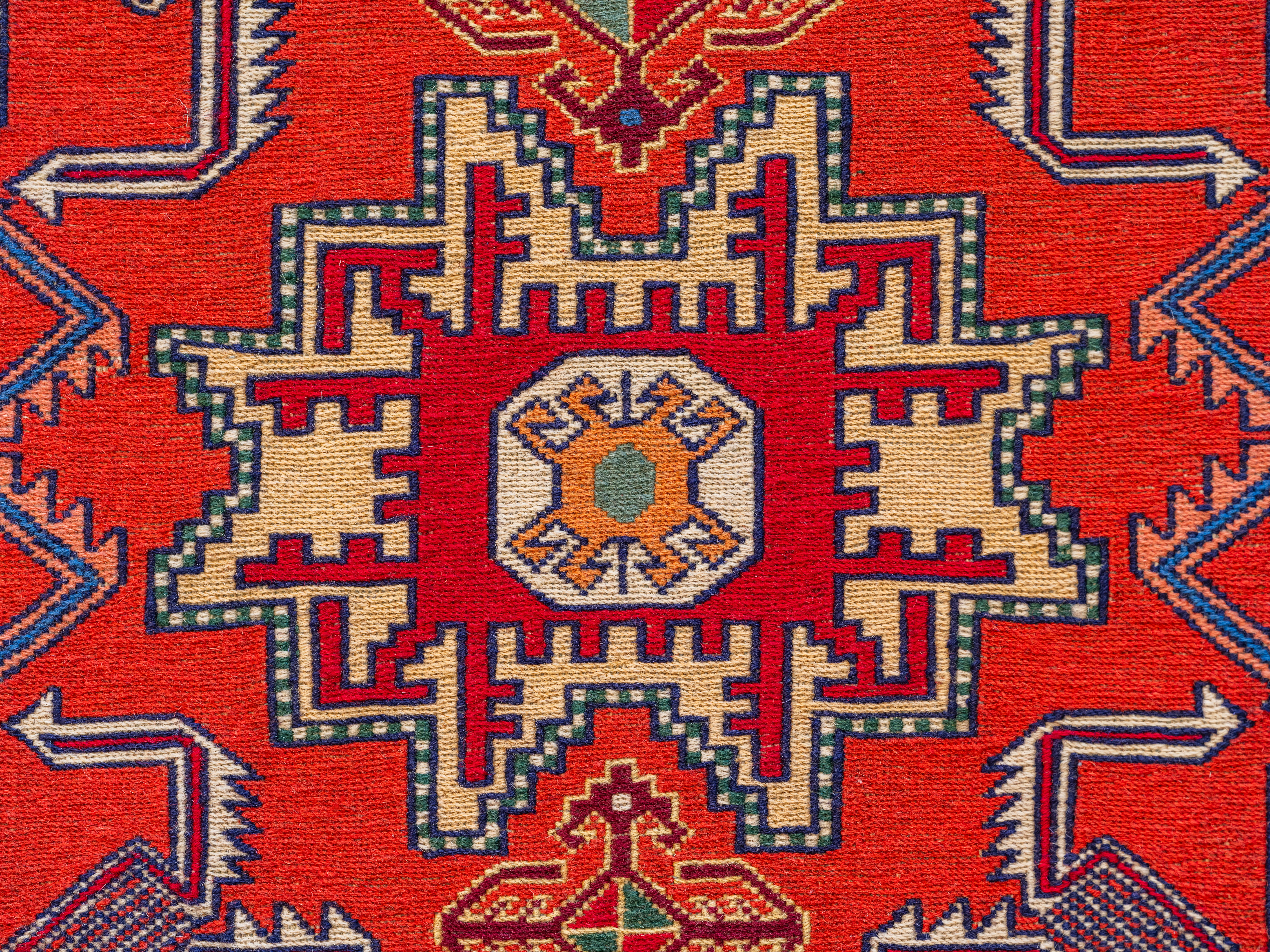 Traditional colorful Turkish carpet · Free Stock Photo