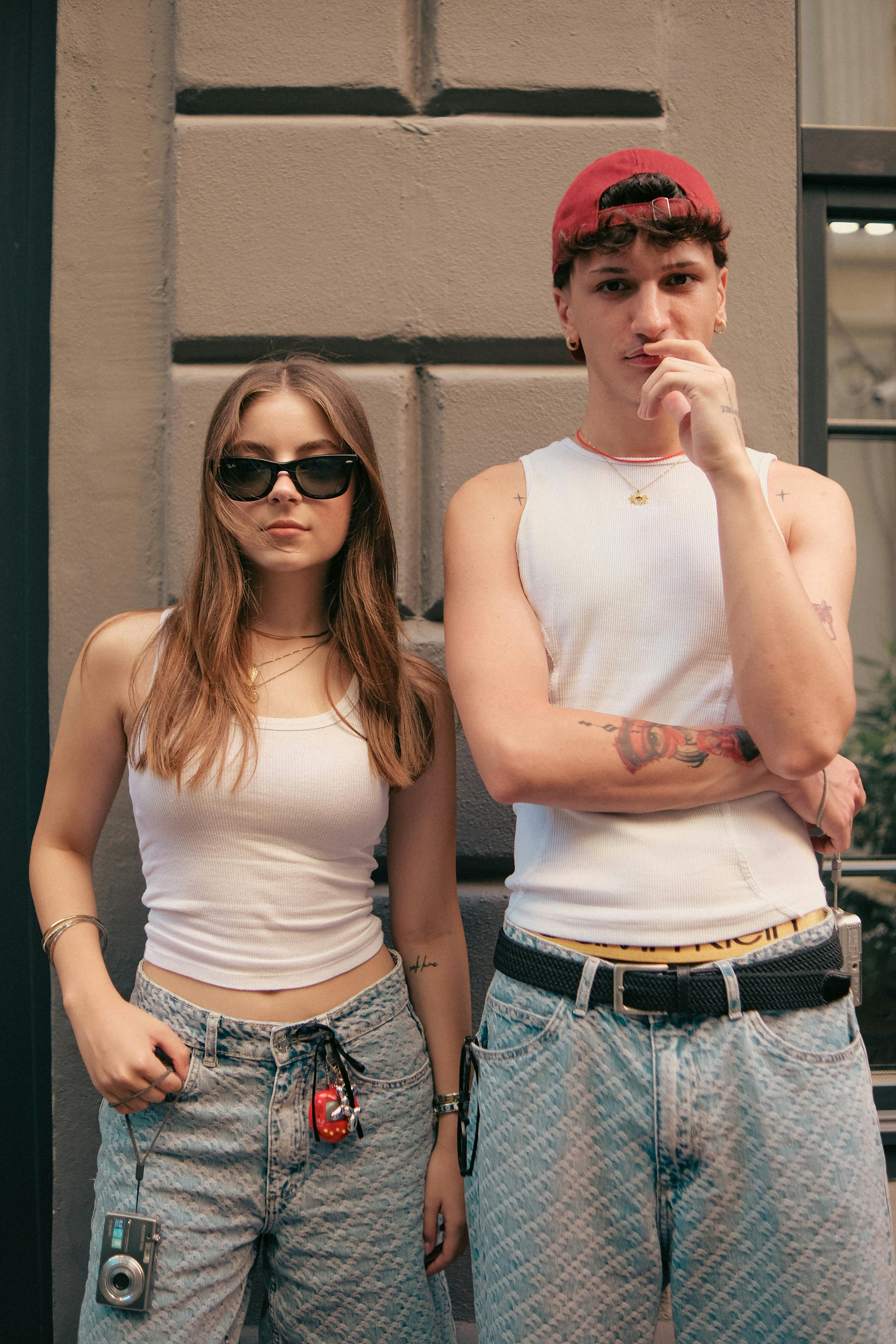 Trendy Young Adults in Casual Summer Fashion · Free Stock Photo