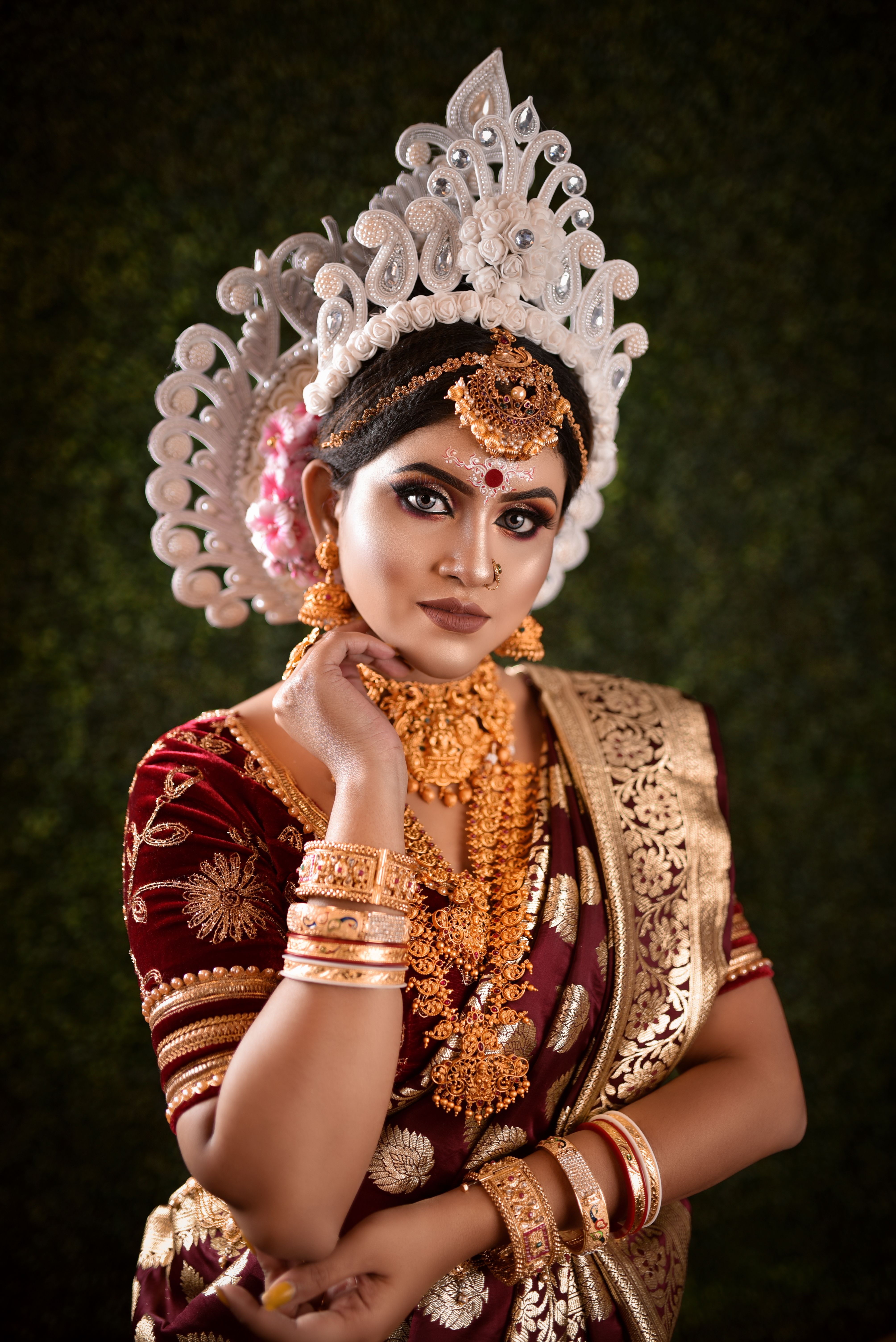 Elegant Traditional Indian Bridal Portrait · Free Stock Photo