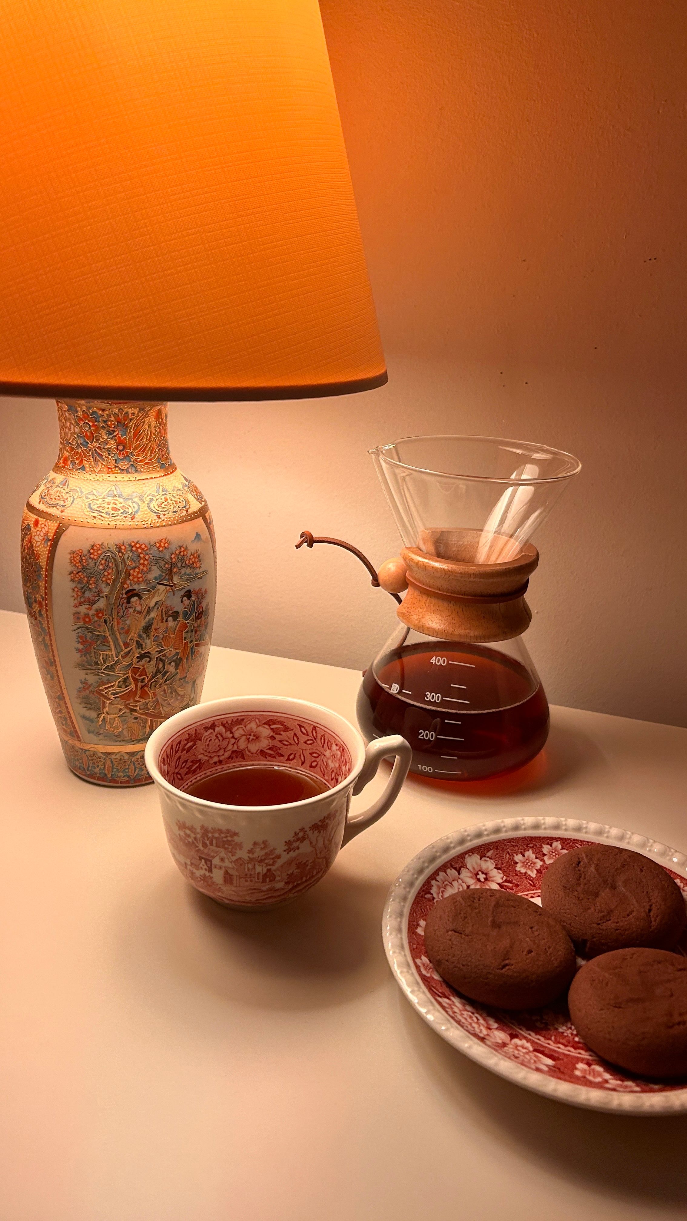 Cozy Evening Setup with Tea and Cookies · Free Stock Photo