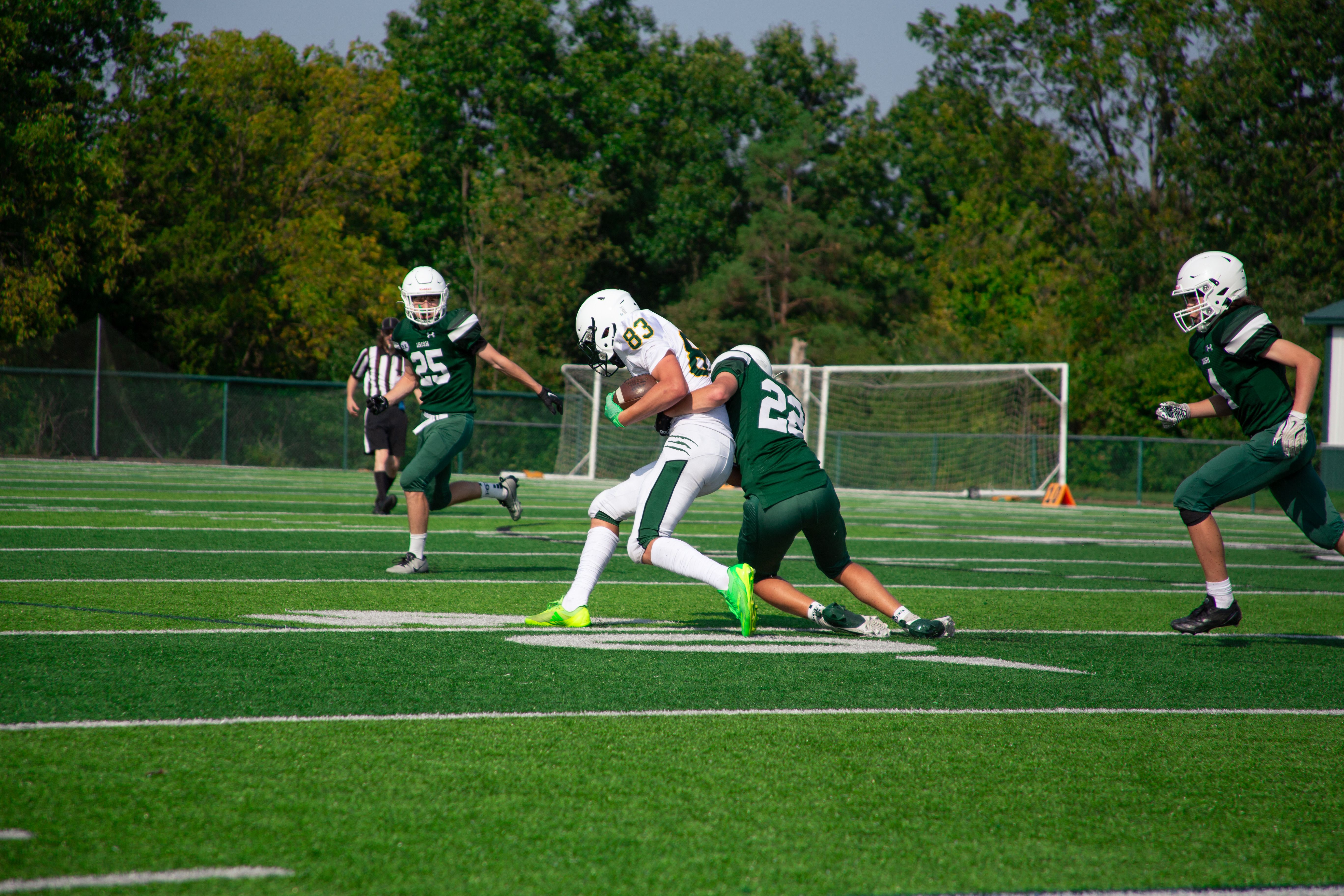 High School Football Game Action Tackle · Free Stock Photo