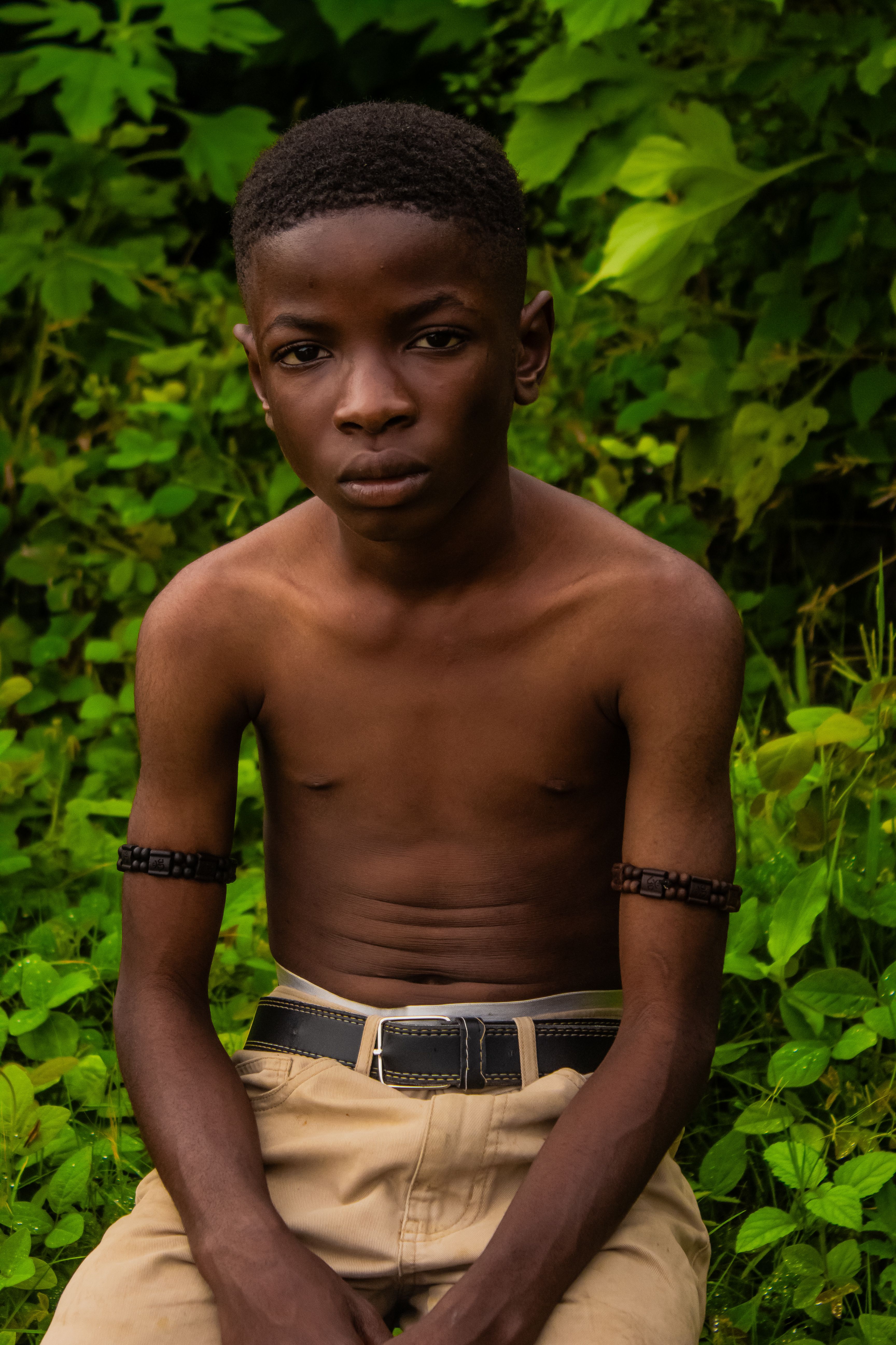 Portrait of a Young Boy in Nature · Free Stock Photo