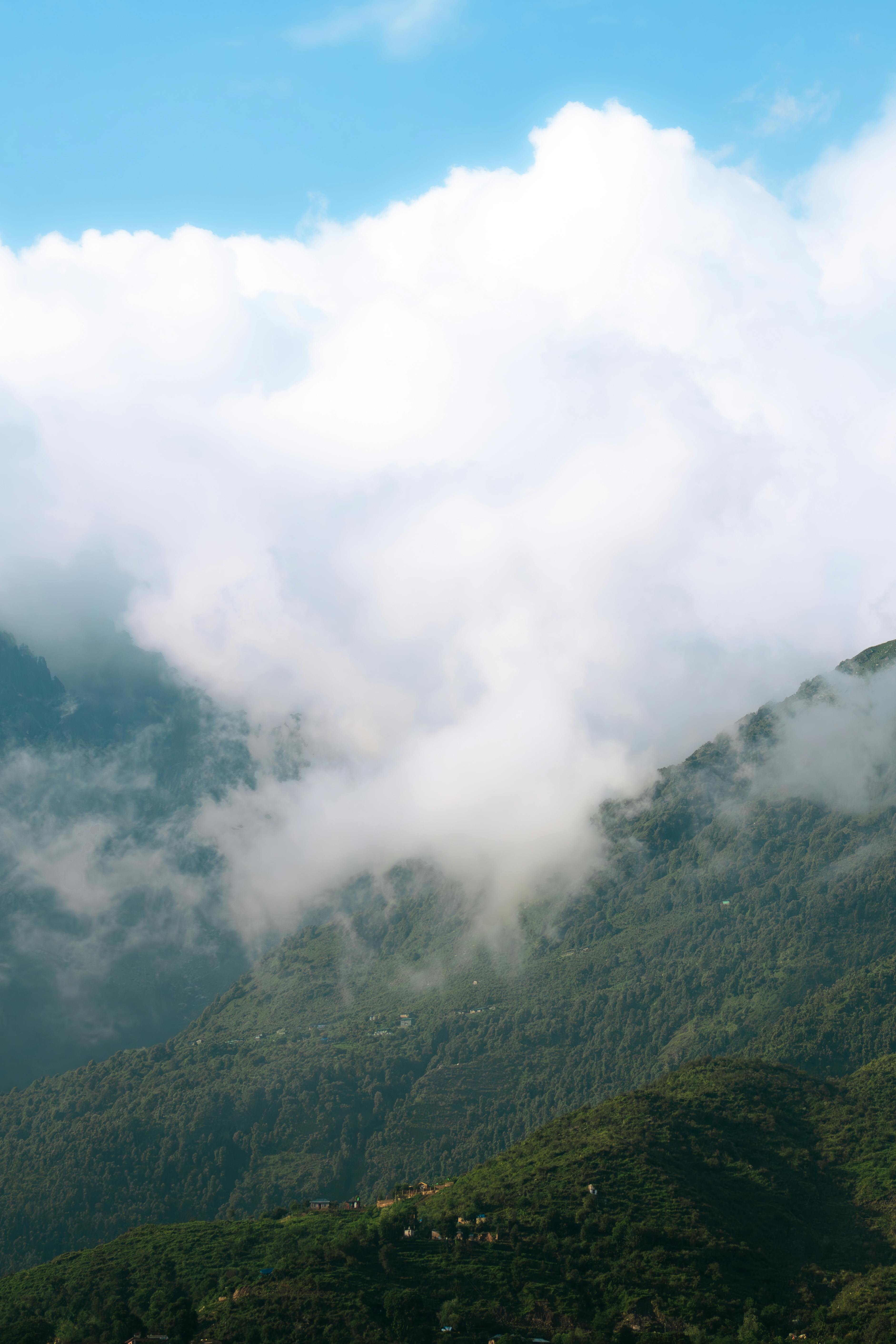 Scenic Mountain Clouds in Dharamshala, India · Free Stock Photo