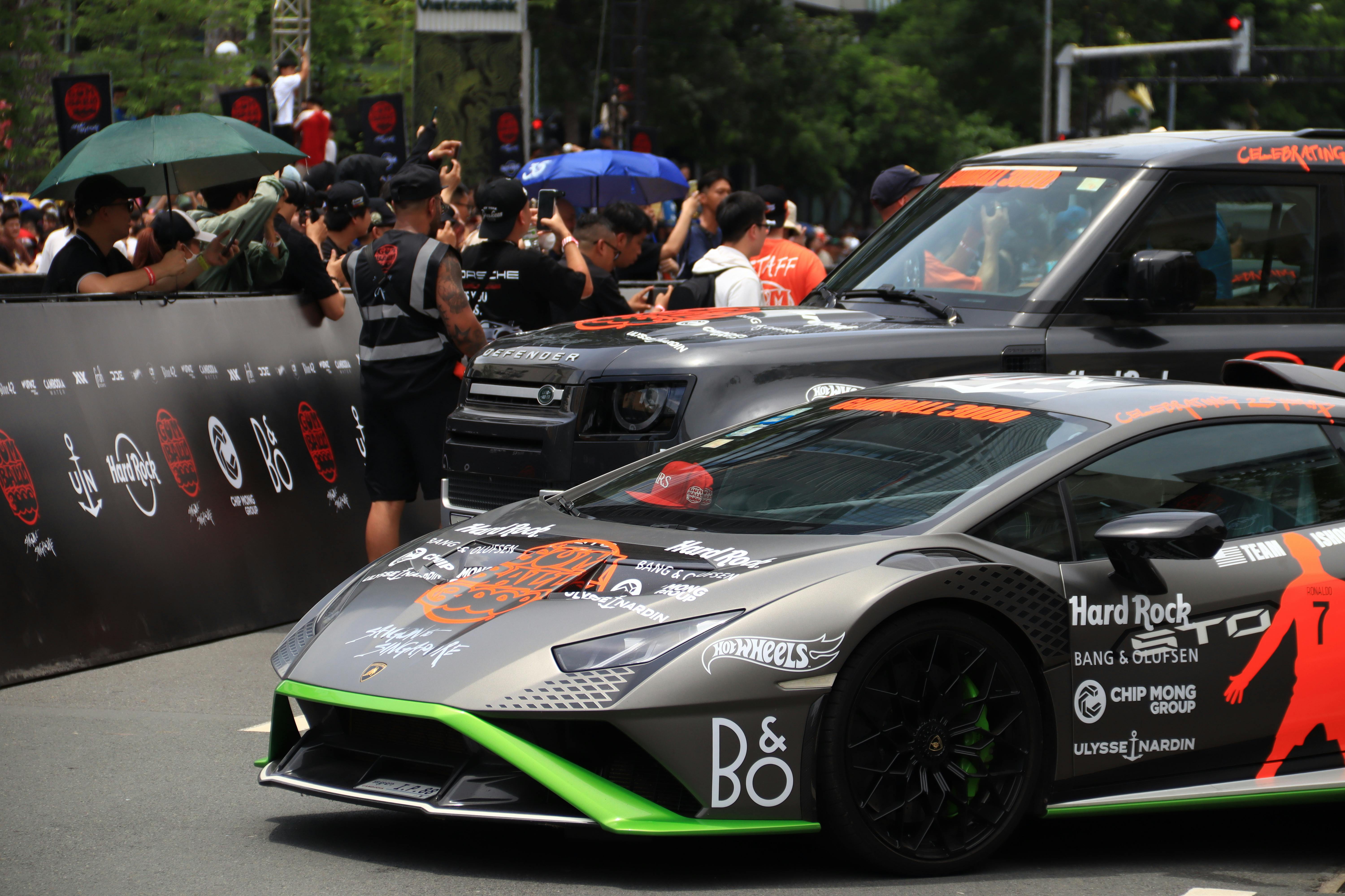 Luxury Sports Car at Outdoor City Race Event · Free Stock Photo