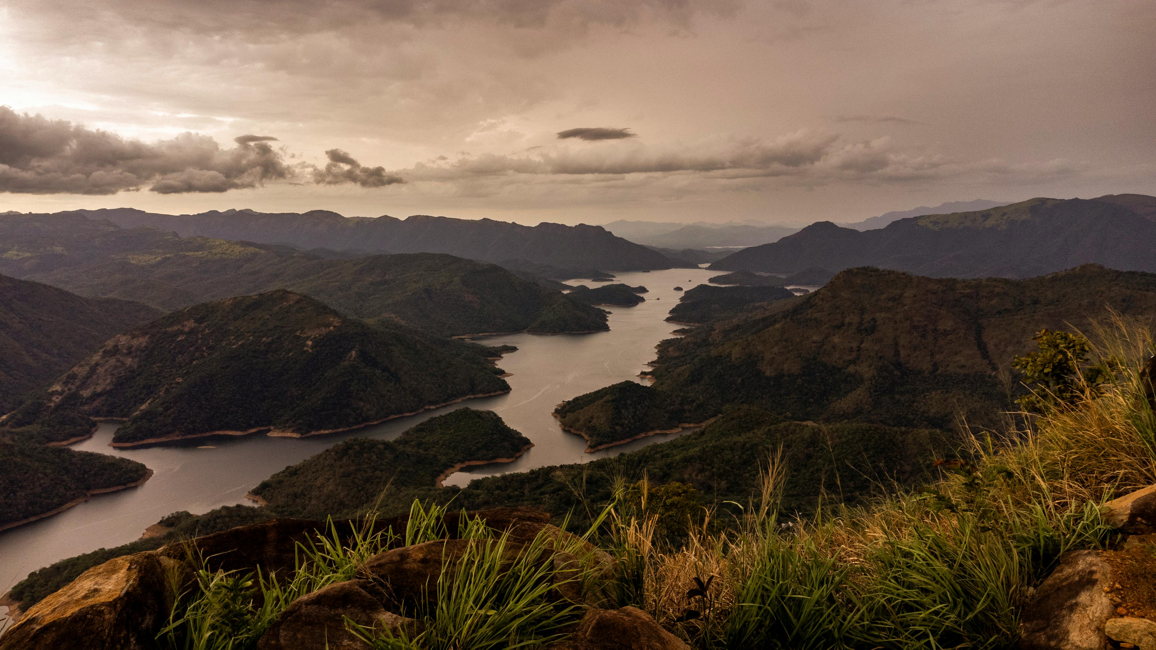 Scenic Aerial View of Samanalawewa Lake in Sri Lanka · Free Stock Photo