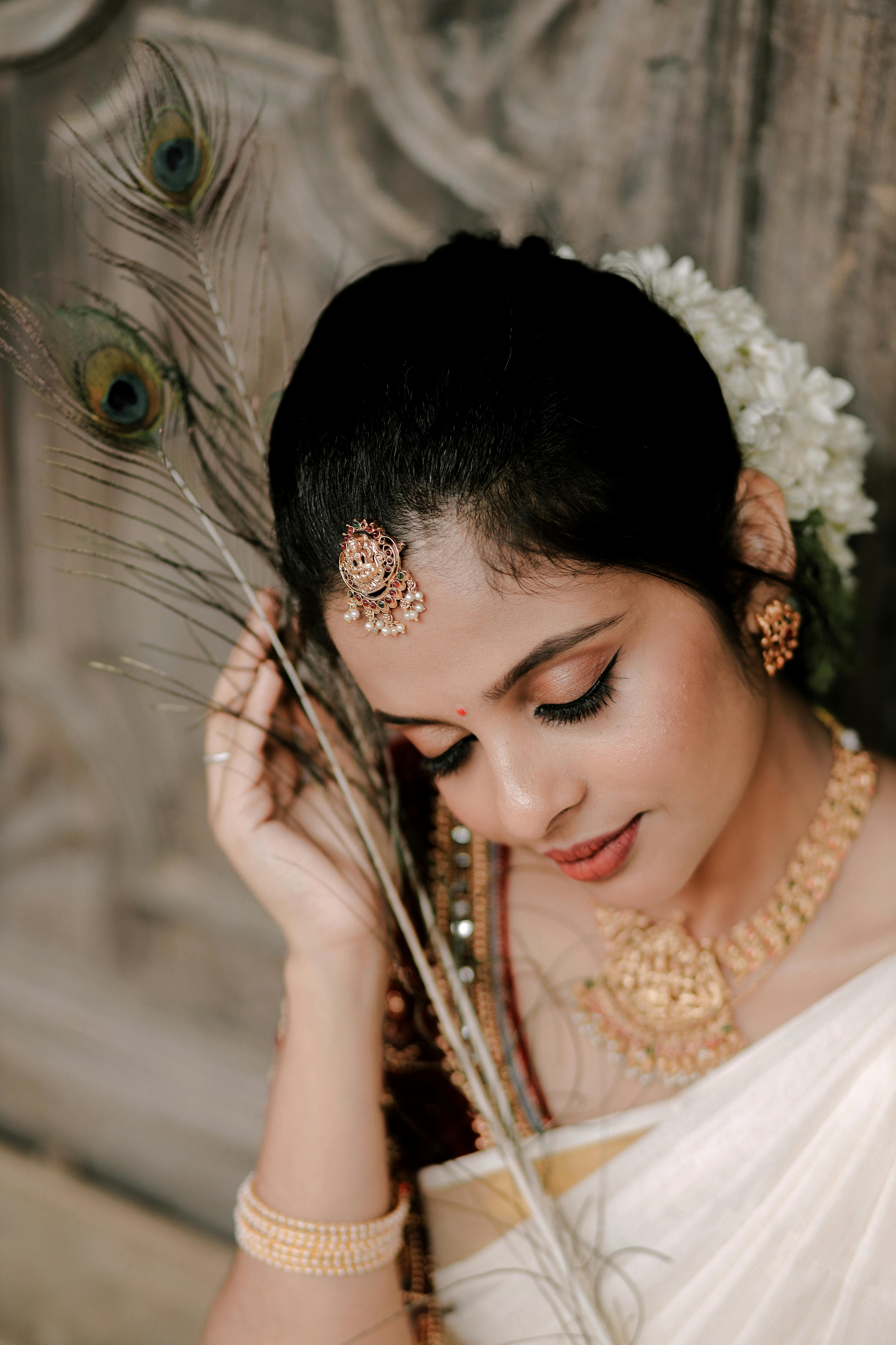 Elegant South Asian Woman in Traditional Attire · Free Stock Photo