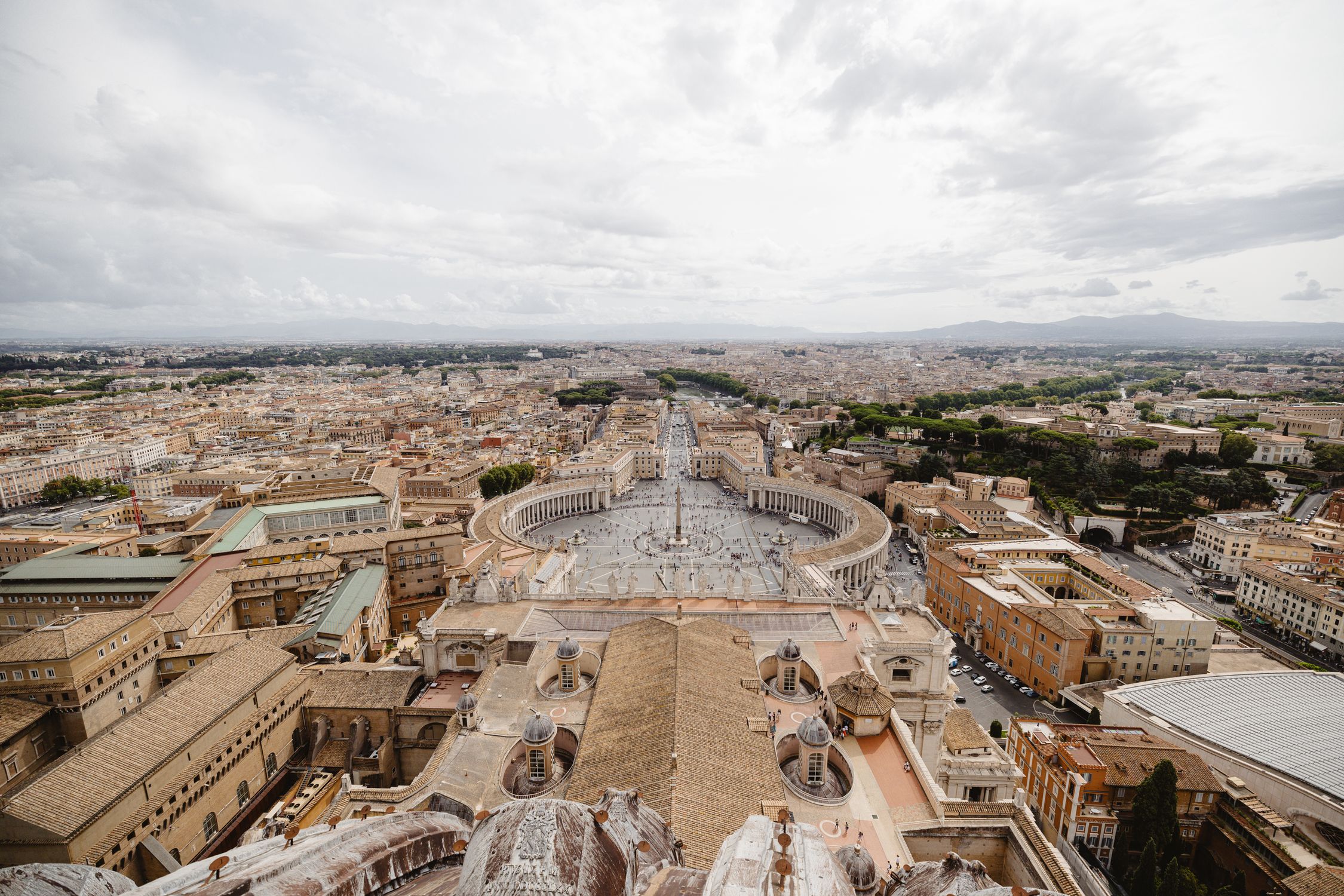 Aerial View of St. Peter's Square in Vatican City · Free Stock Photo