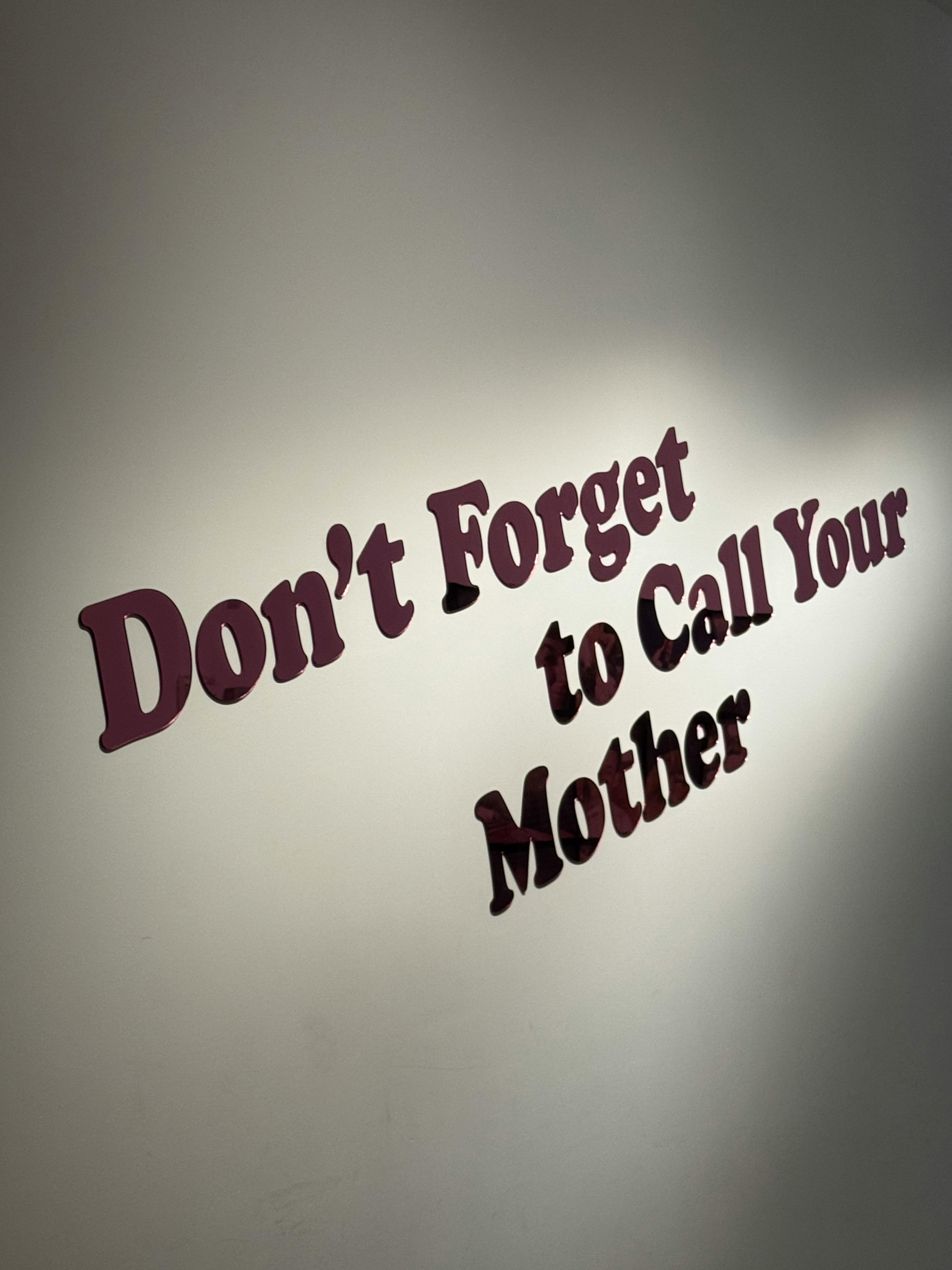 Inspirational Reminder: Call Your Mother Sign · Free Stock Photo