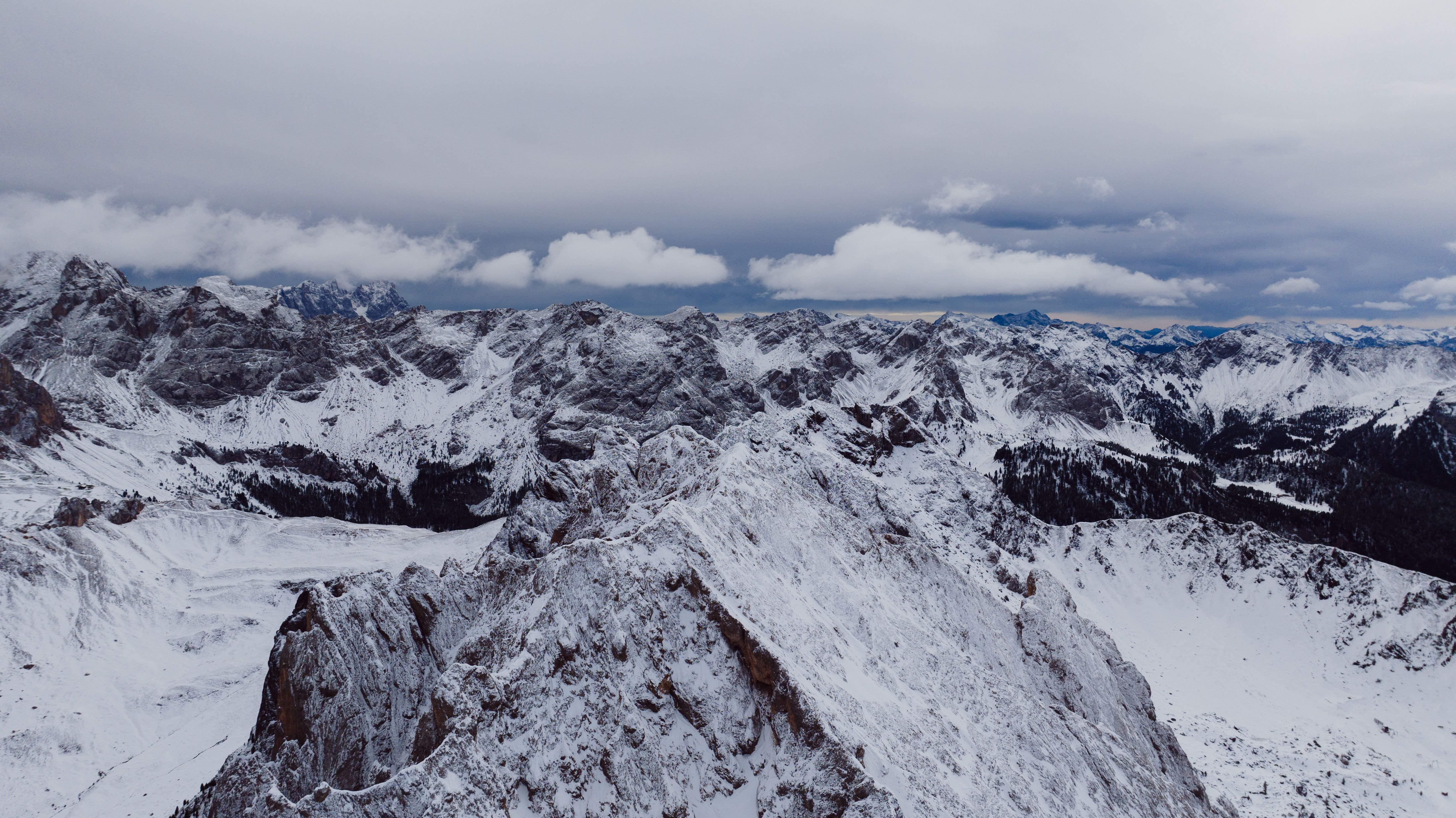 Snow-Covered Dolomites in Canazei, Italy · Free Stock Photo