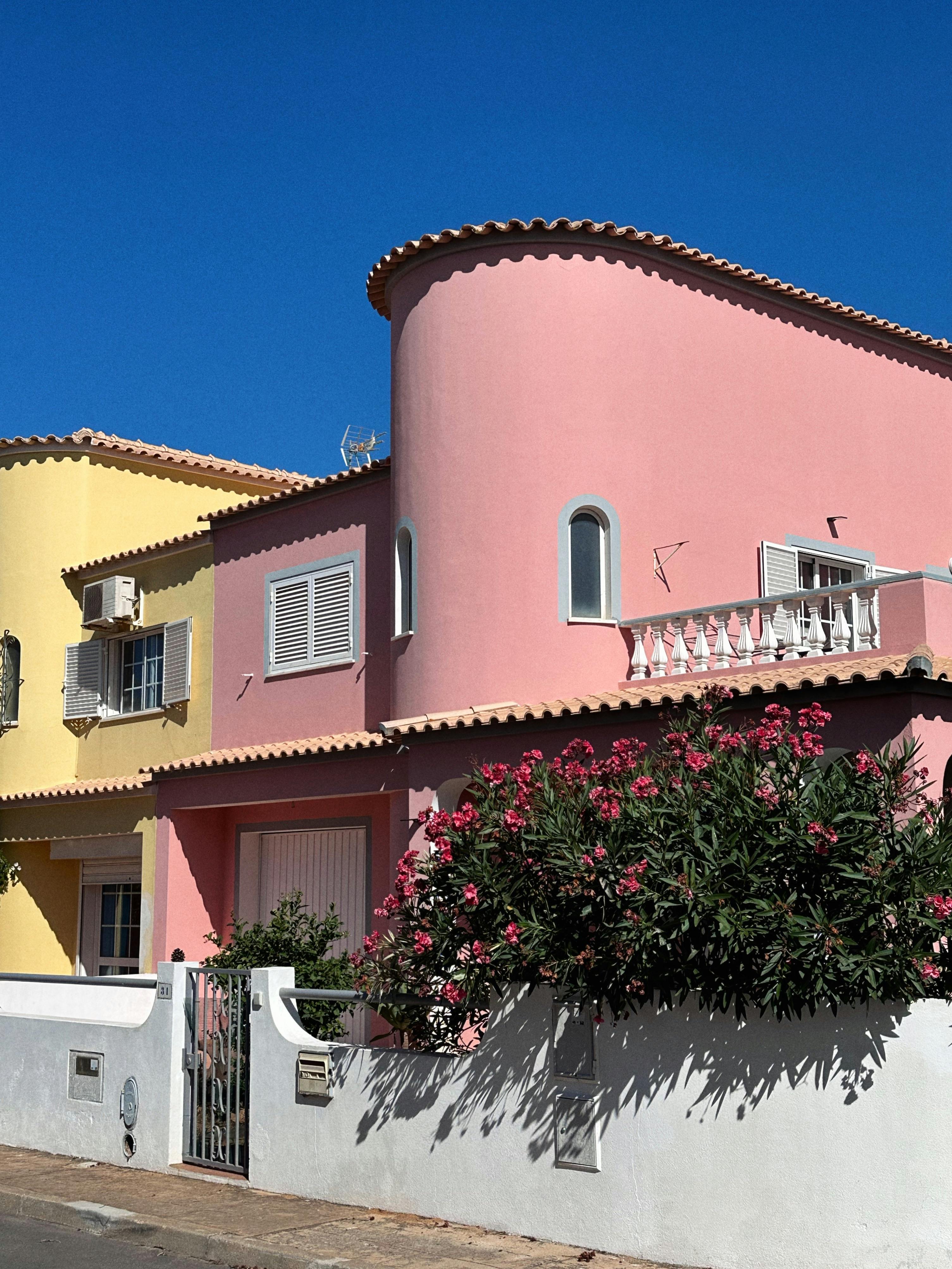 Colorful Mediterranean Houses with Flowers · Free Stock Photo