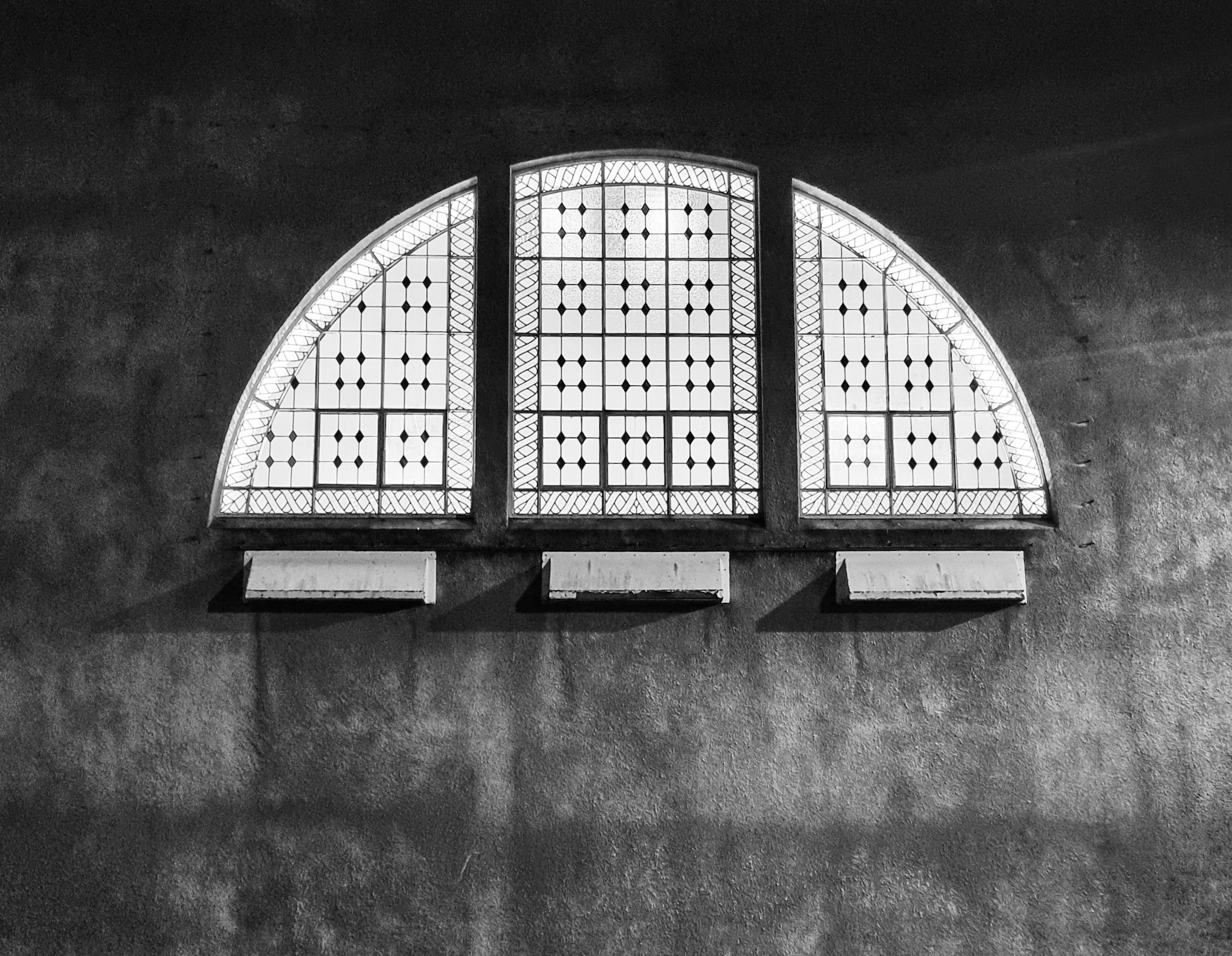Black and White Stained Glass Window Design · Free Stock Photo