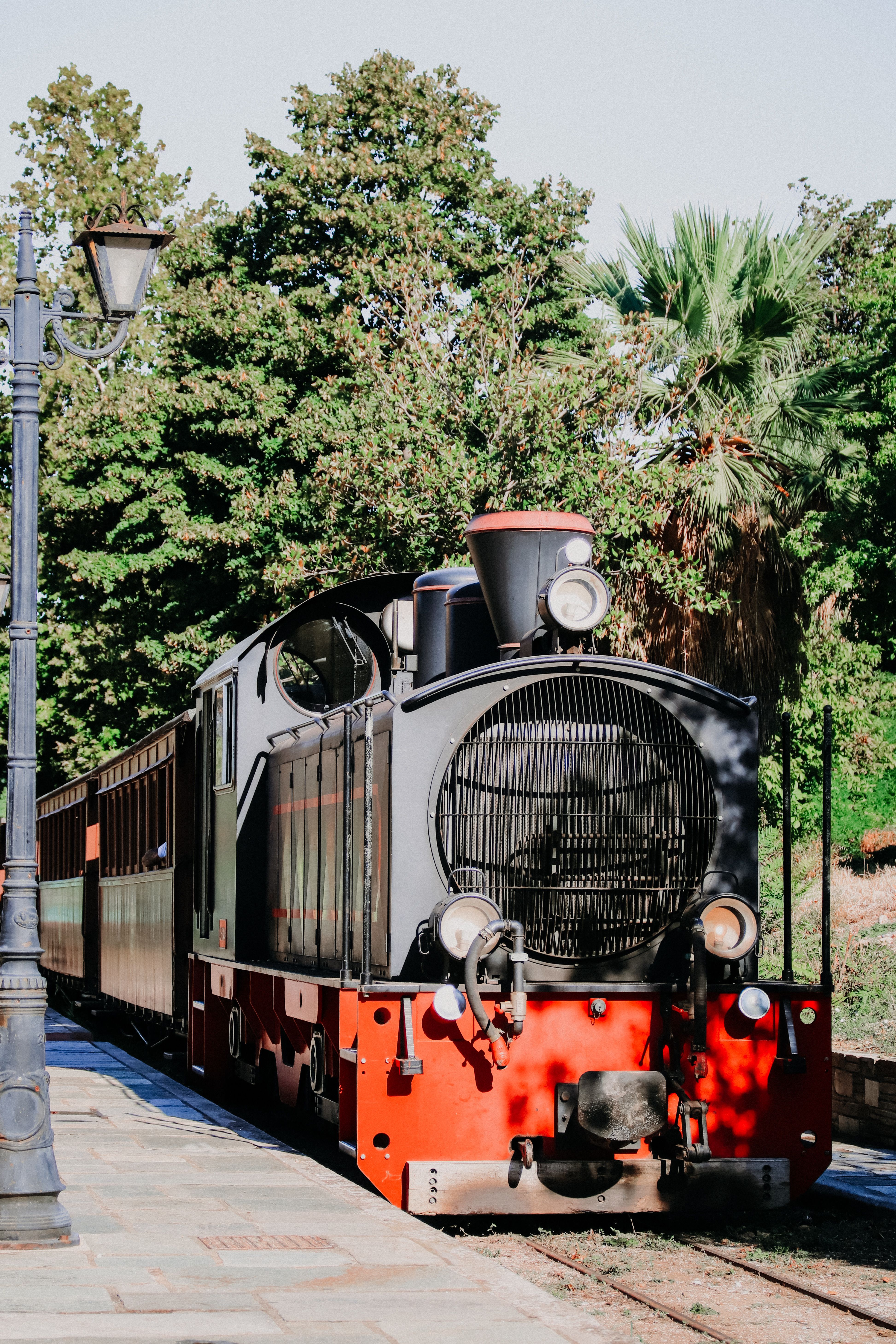 Vintage Steam Train at Historic Station · Free Stock Photo