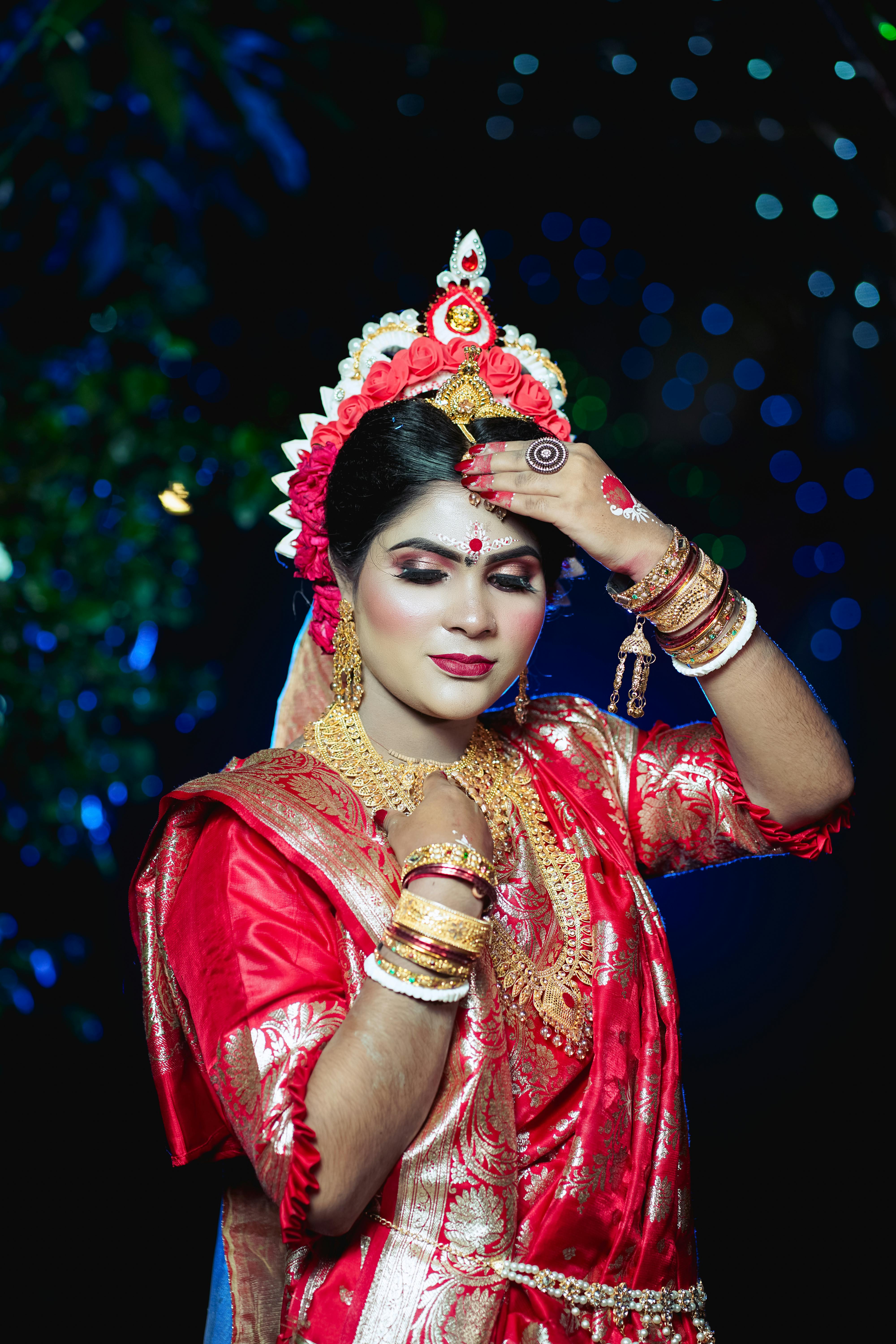 Women's Red and Gold Dress · Free Stock Photo