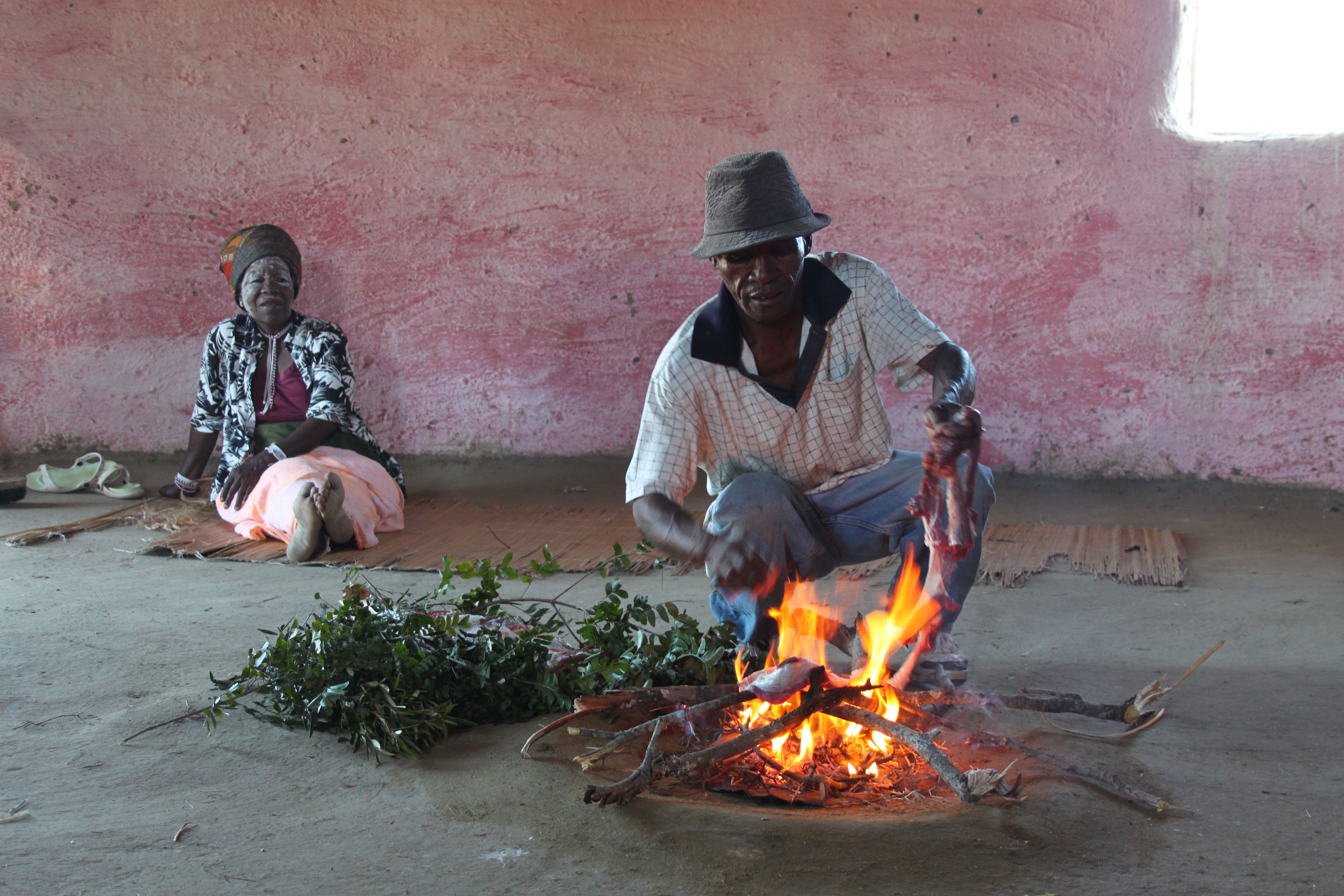 Traditional Cooking Indoors with Open Fire · Free Stock Photo