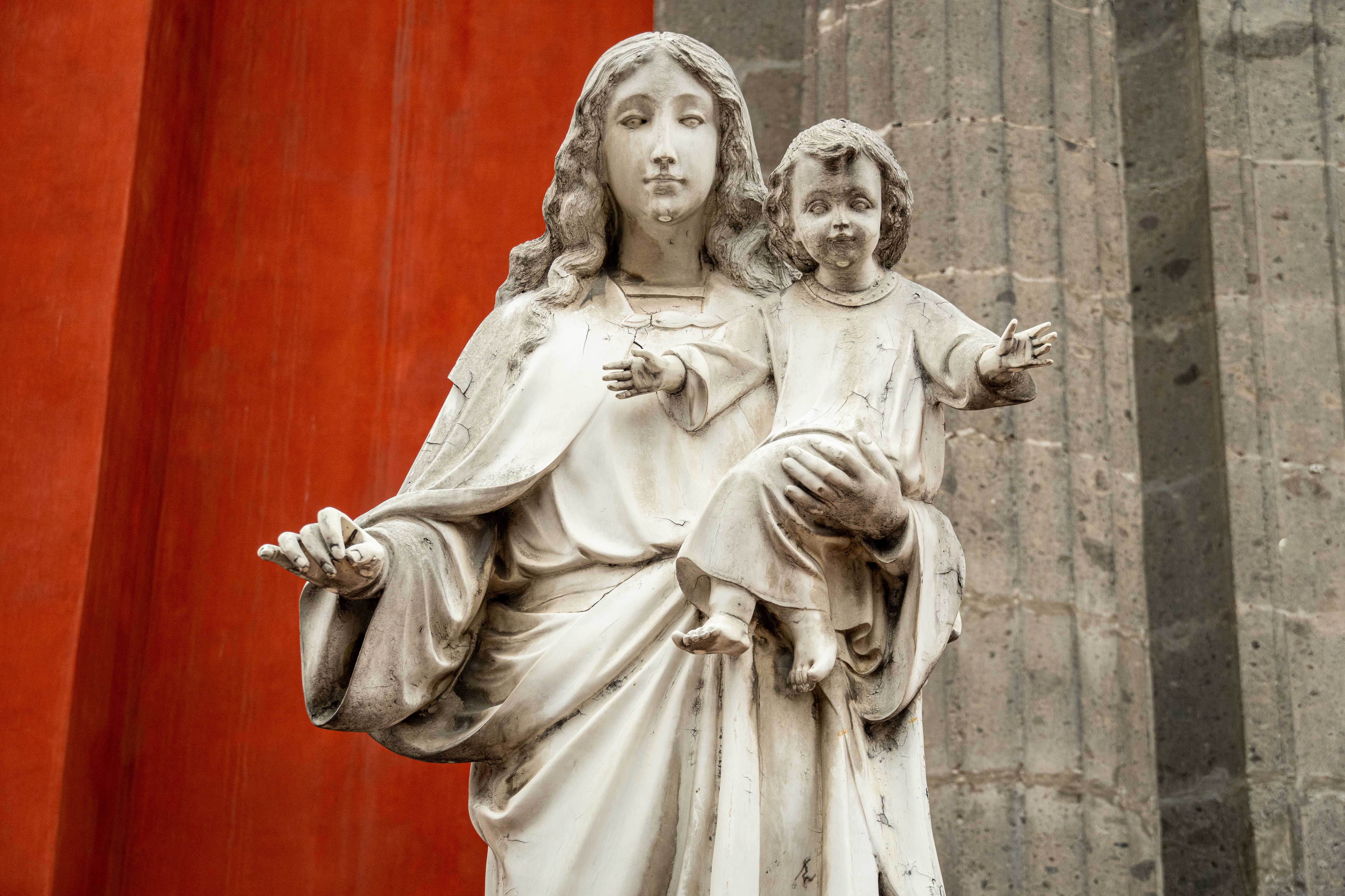 Virgin Mary and Jesus Christ Photo · Free Stock Photo