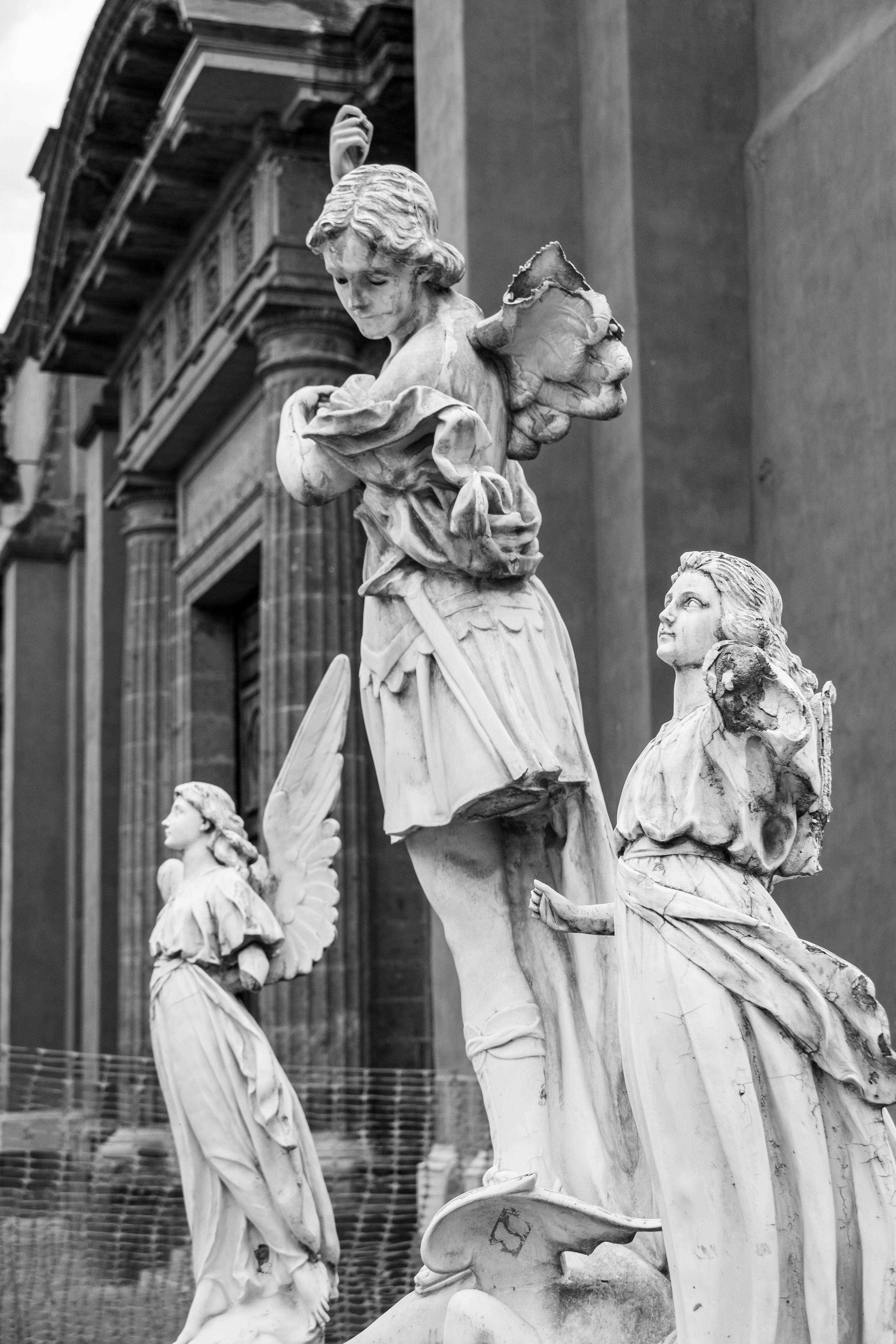 Historic Angel Statues in Mexico City · Free Stock Photo
