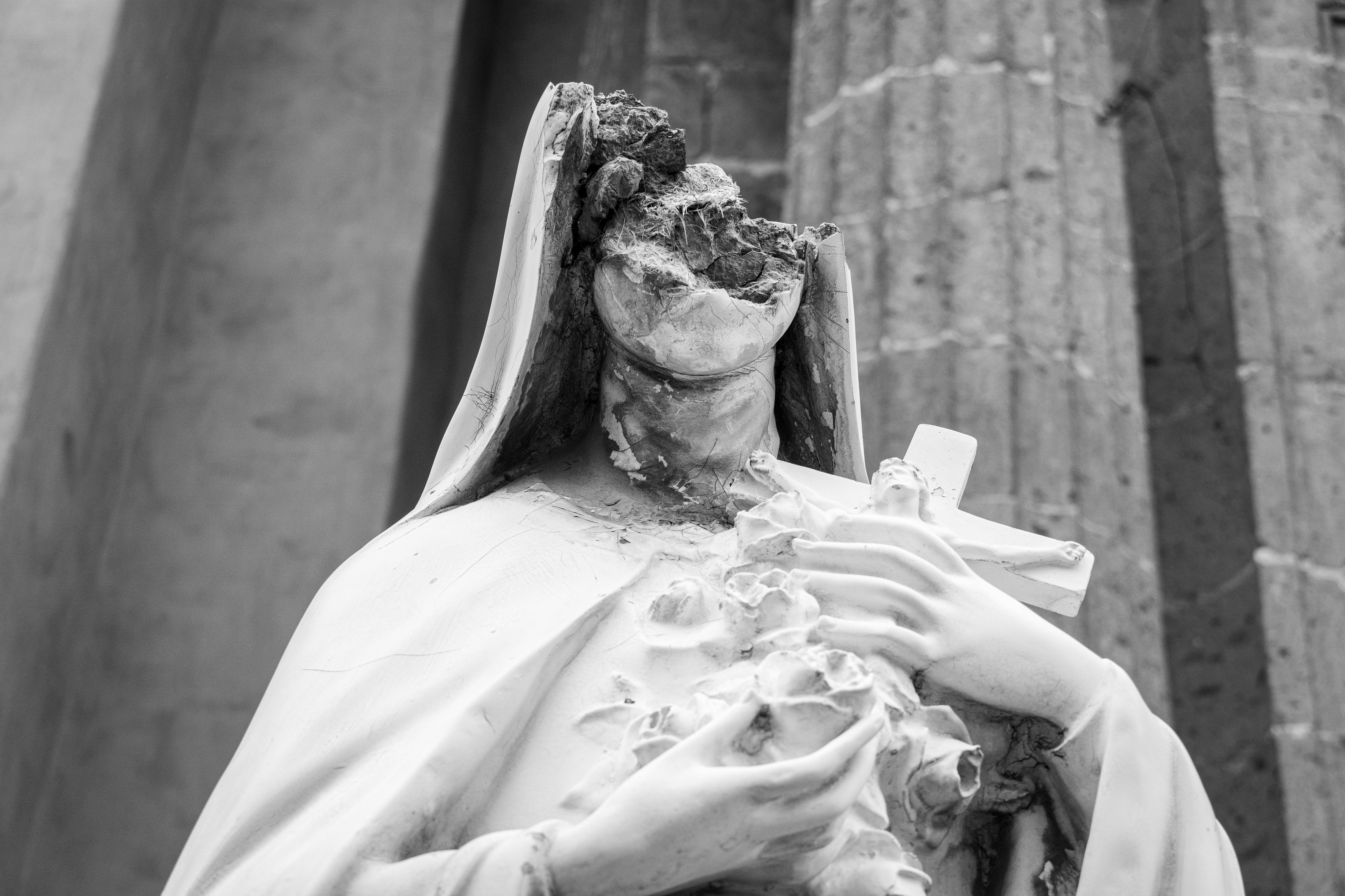 Decaying Religious Statue in Mexico City · Free Stock Photo