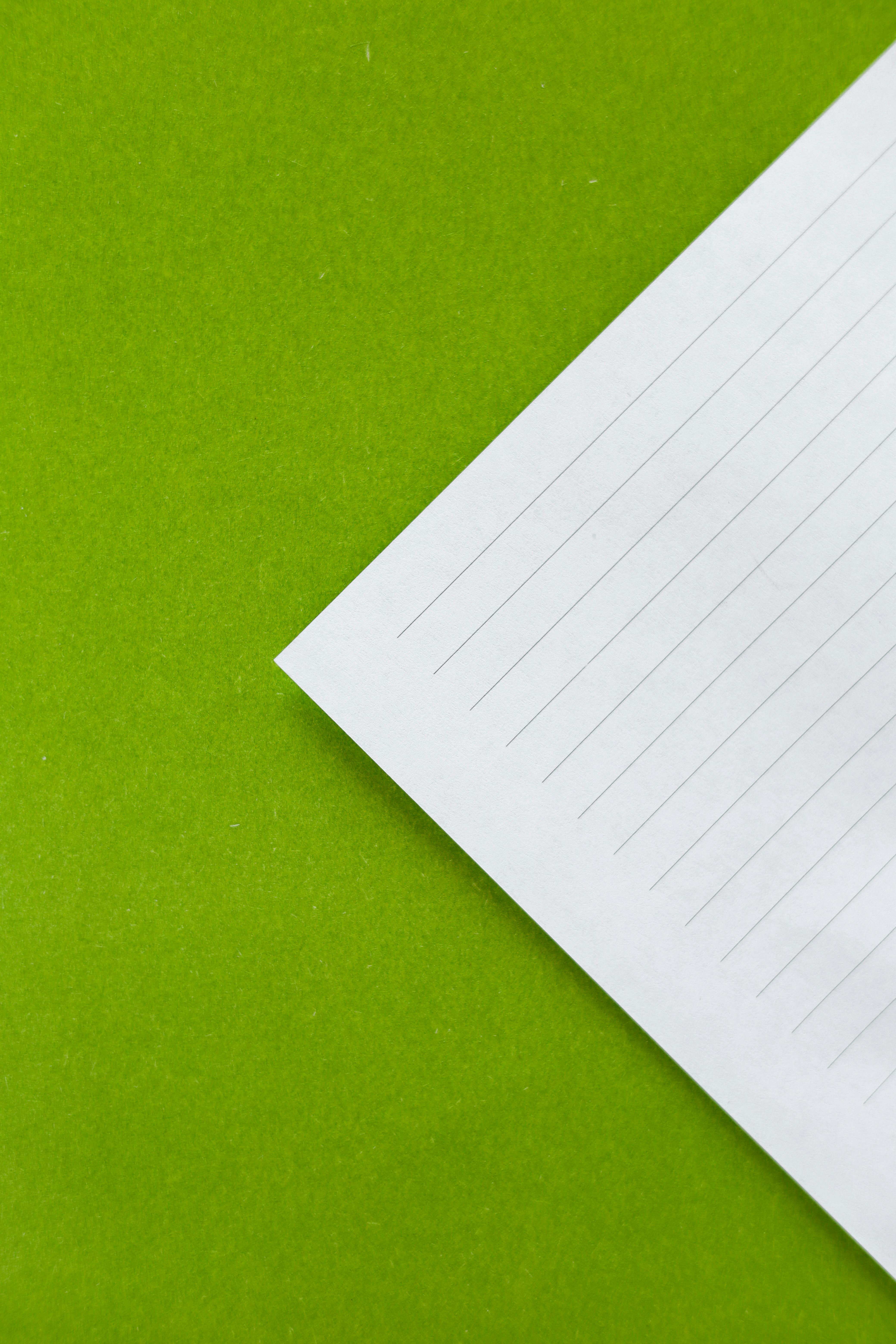 Minimalist Office Concept with Lined Paper · Free Stock Photo