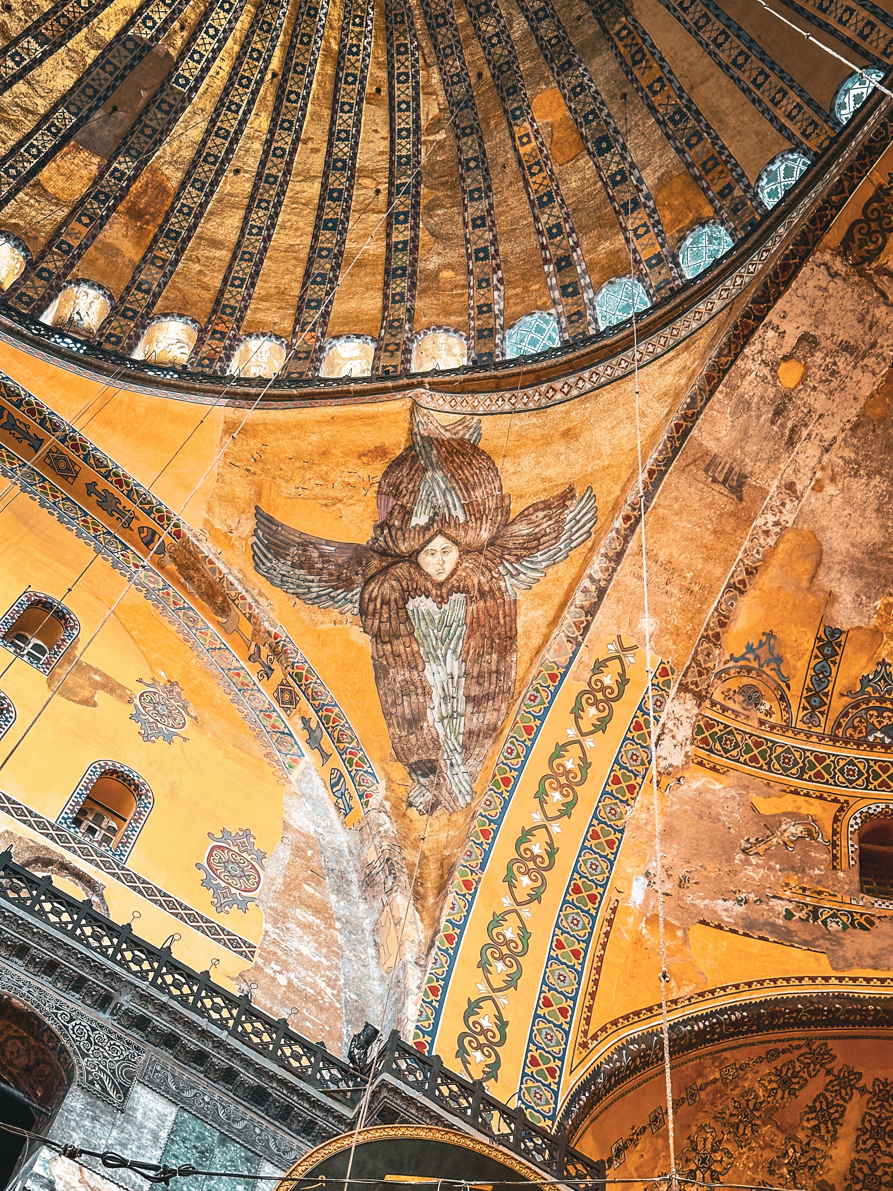 Intricate Dome of Byzantine Architecture in Istanbul · Free Stock Photo