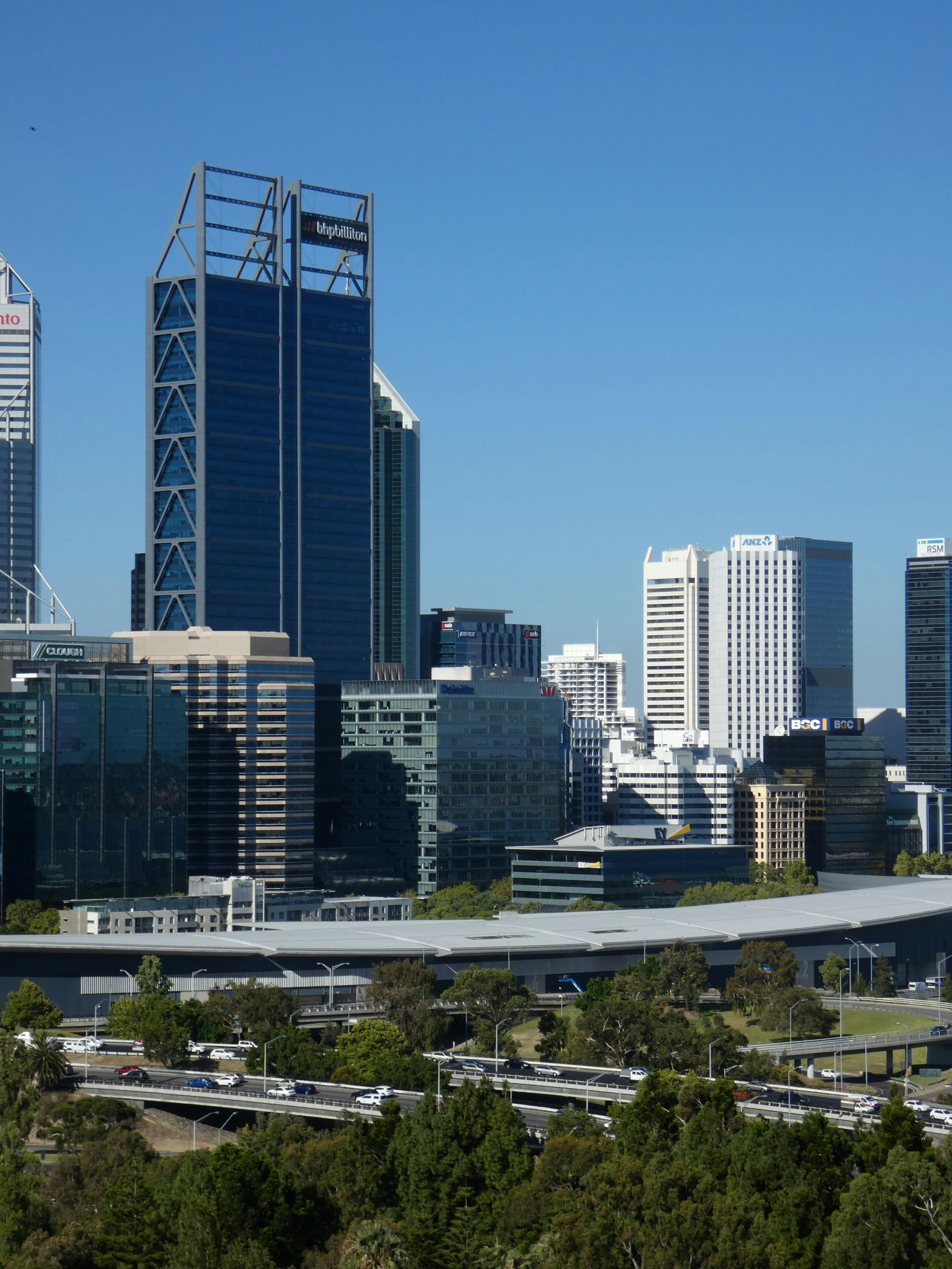 Perth Skyline View Featuring Iconic Skyscrapers · Free Stock Photo