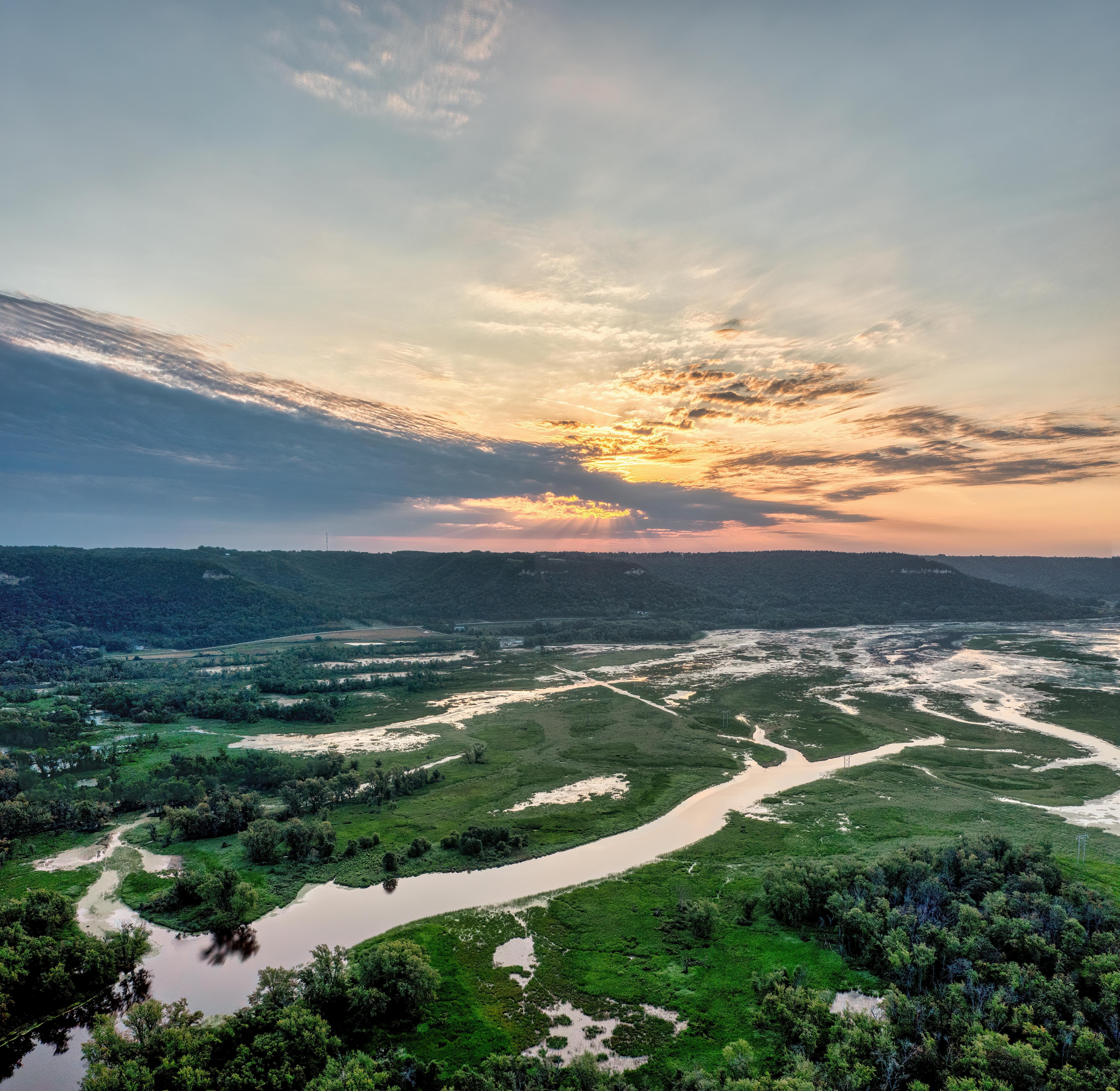 Scenic Aerial View of Nelson Wisconsin Landscape · Free Stock Photo