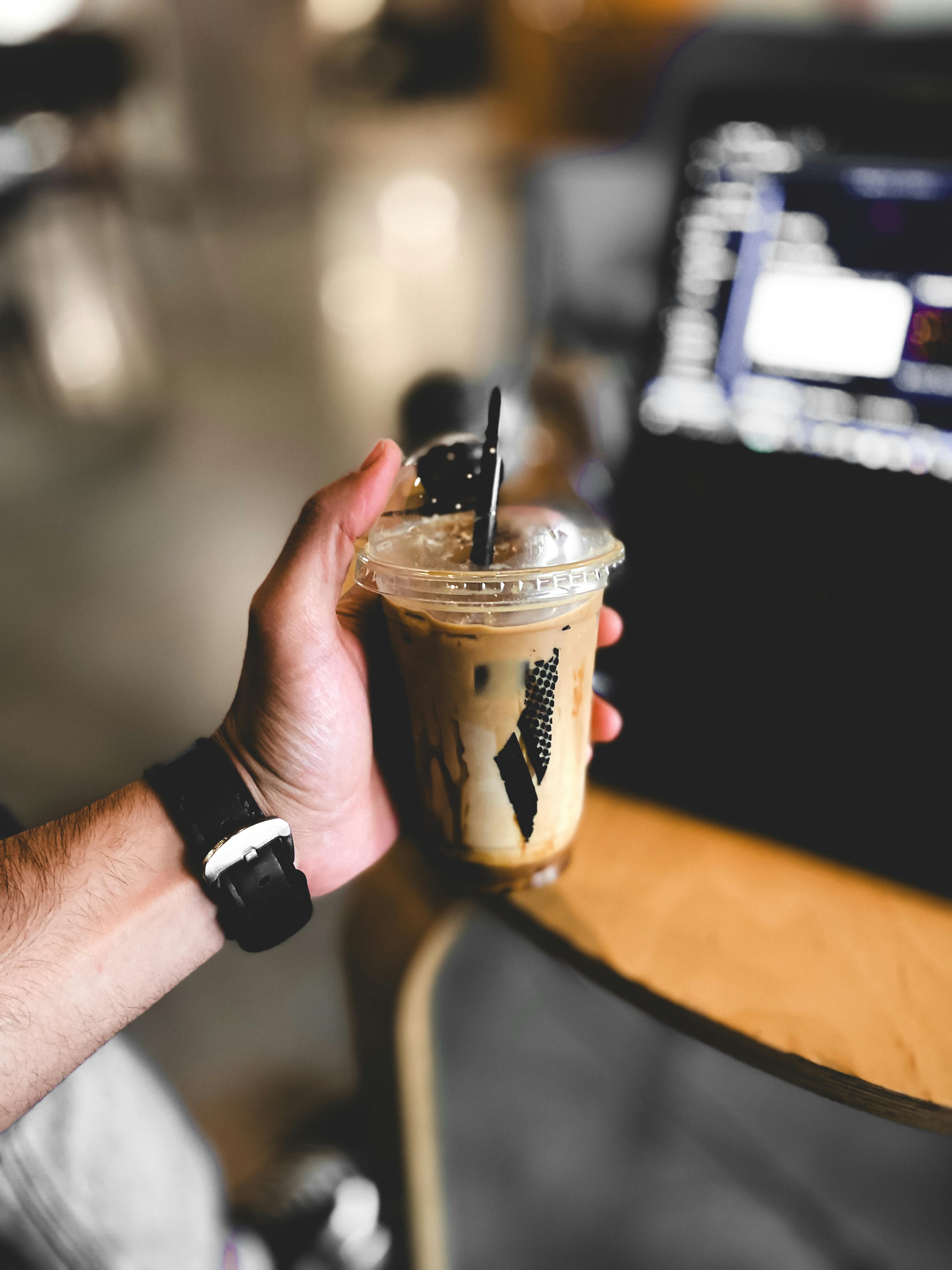 Iced Coffee in Amman Café Setting · Free Stock Photo
