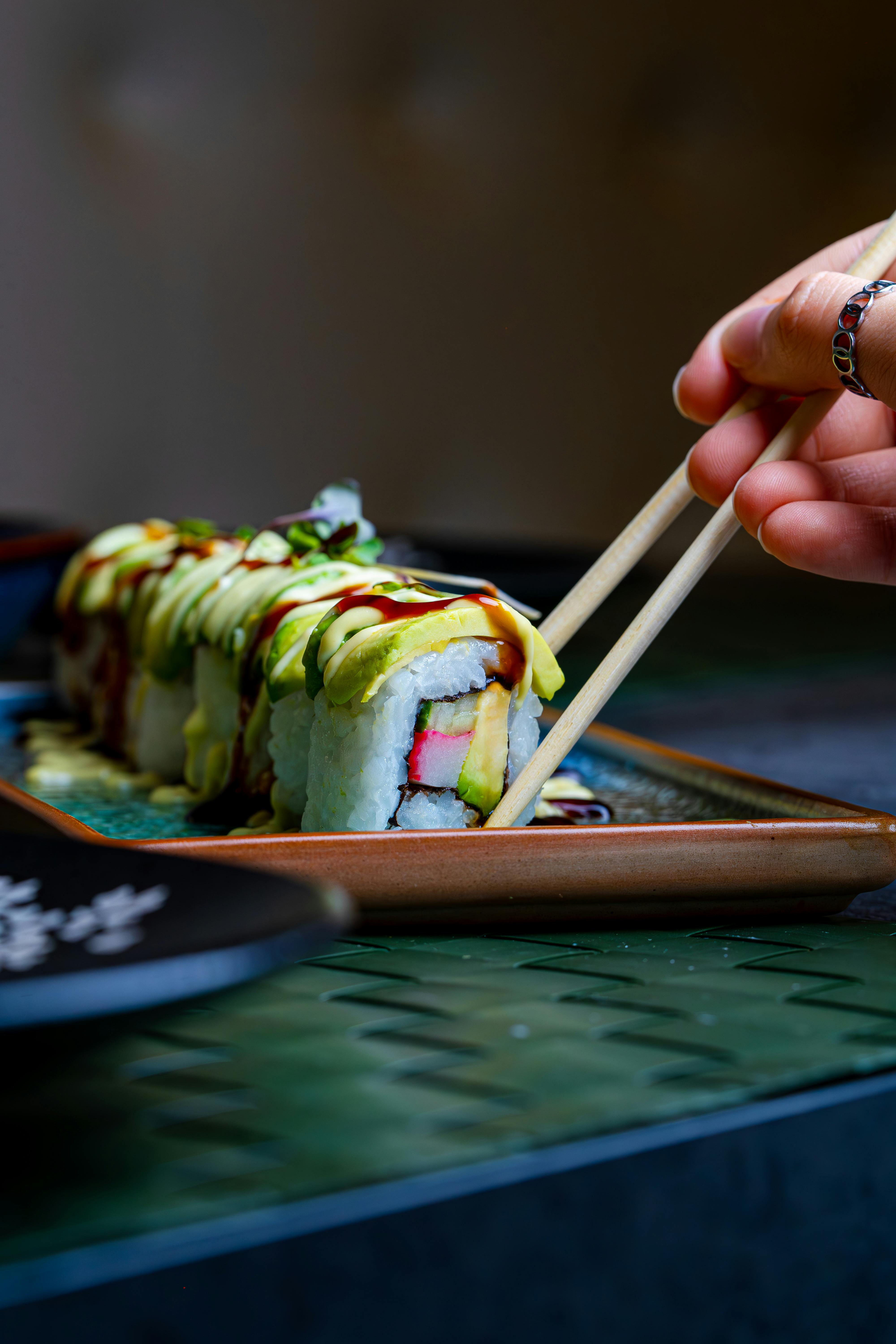 Sliced Sushi on Tray · Free Stock Photo