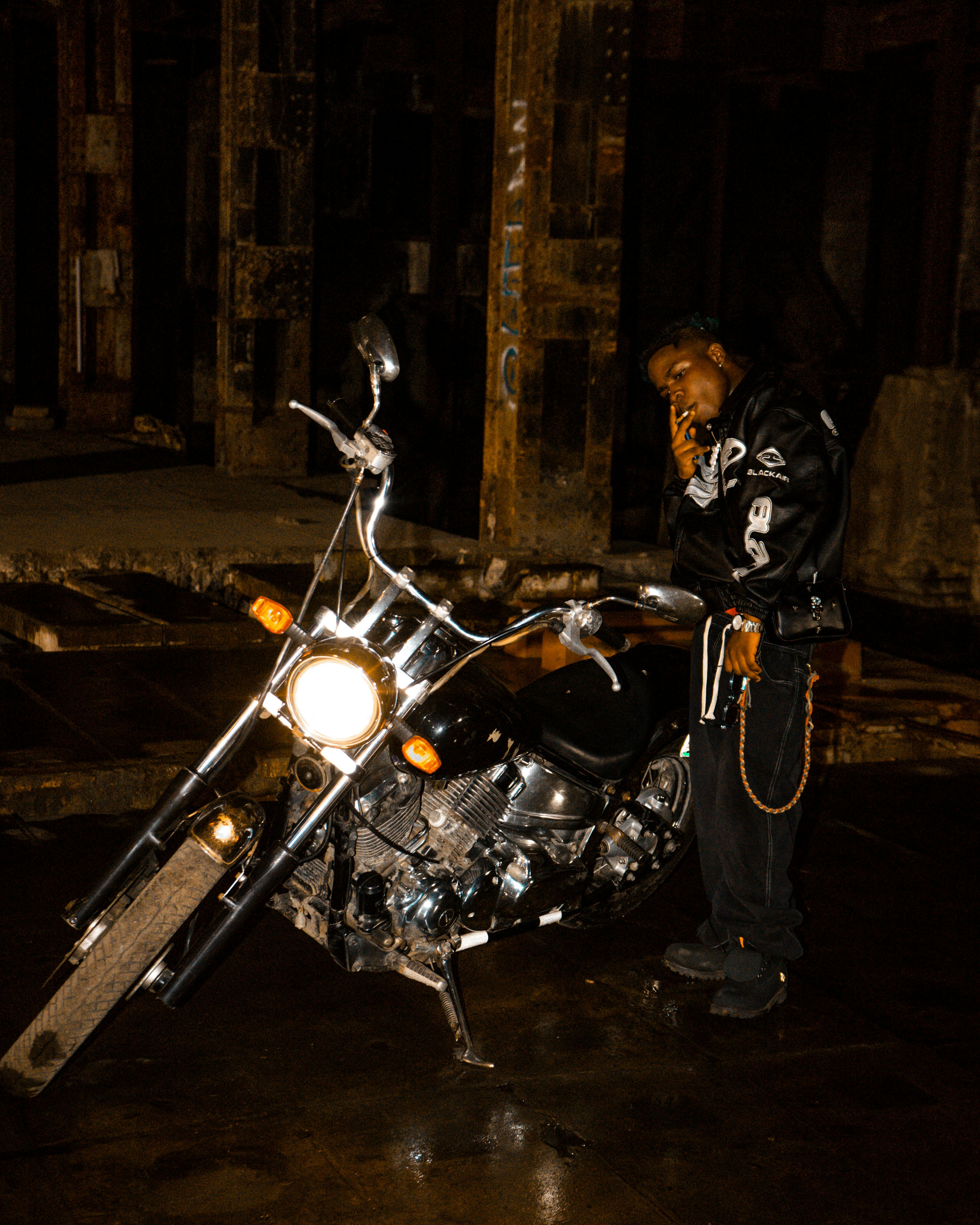 Person Riding Motor Bike In Night Photos, Download The BEST Free Person ...