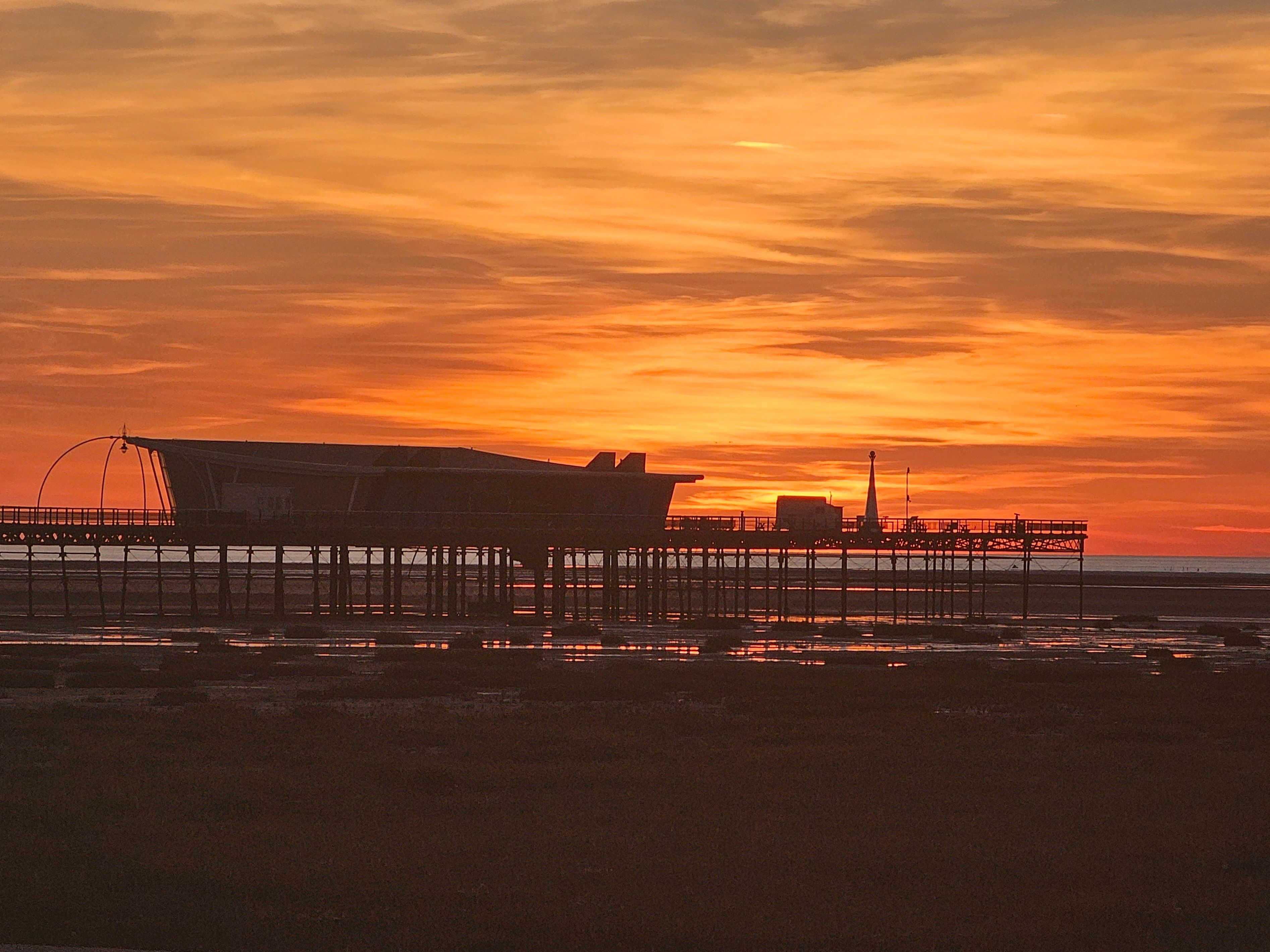 Stunning Sunset at Southport Pier in England · Free Stock Photo