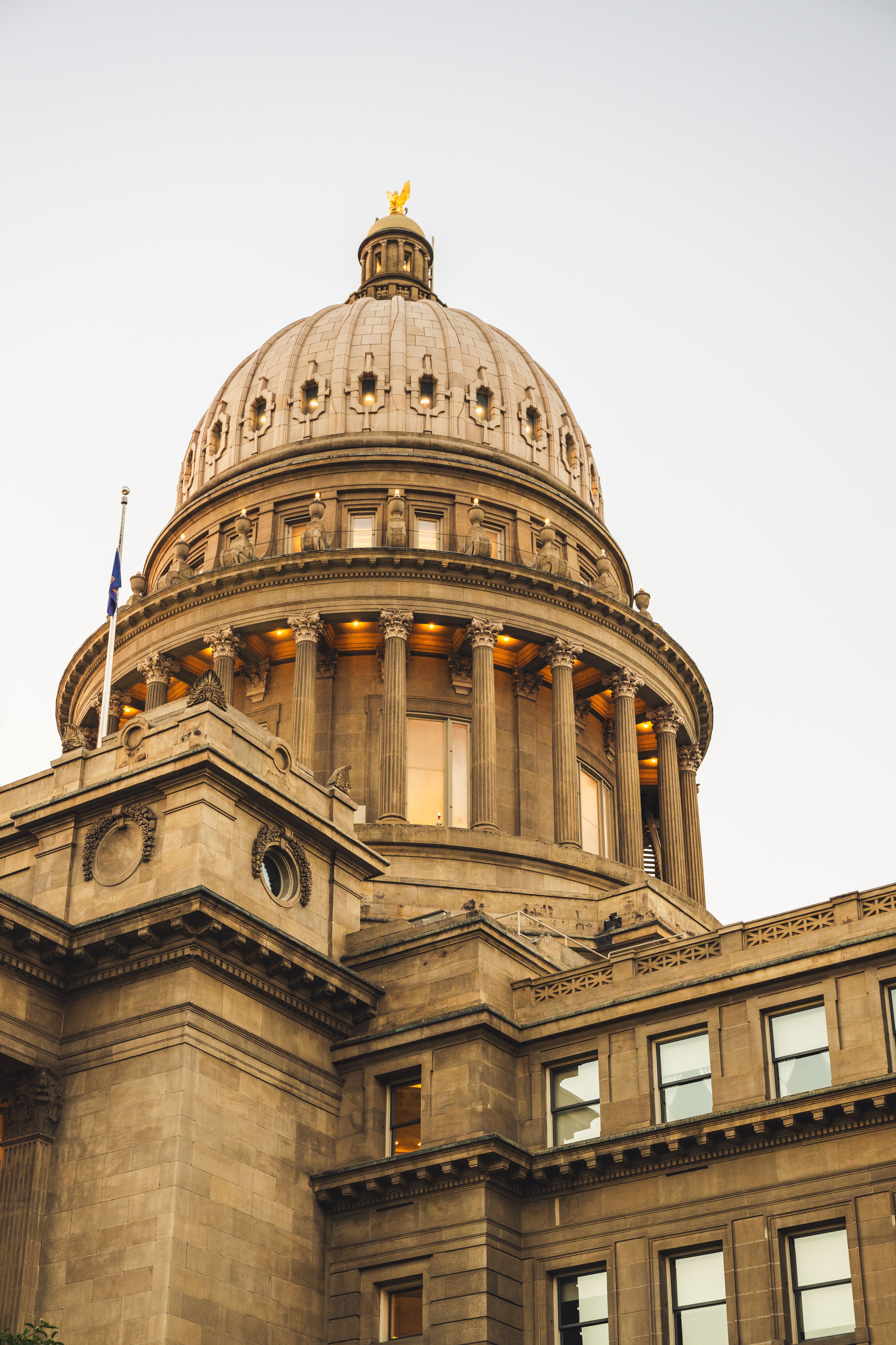Idaho State Capitol Building in Boise at Sunset · Free Stock Photo
