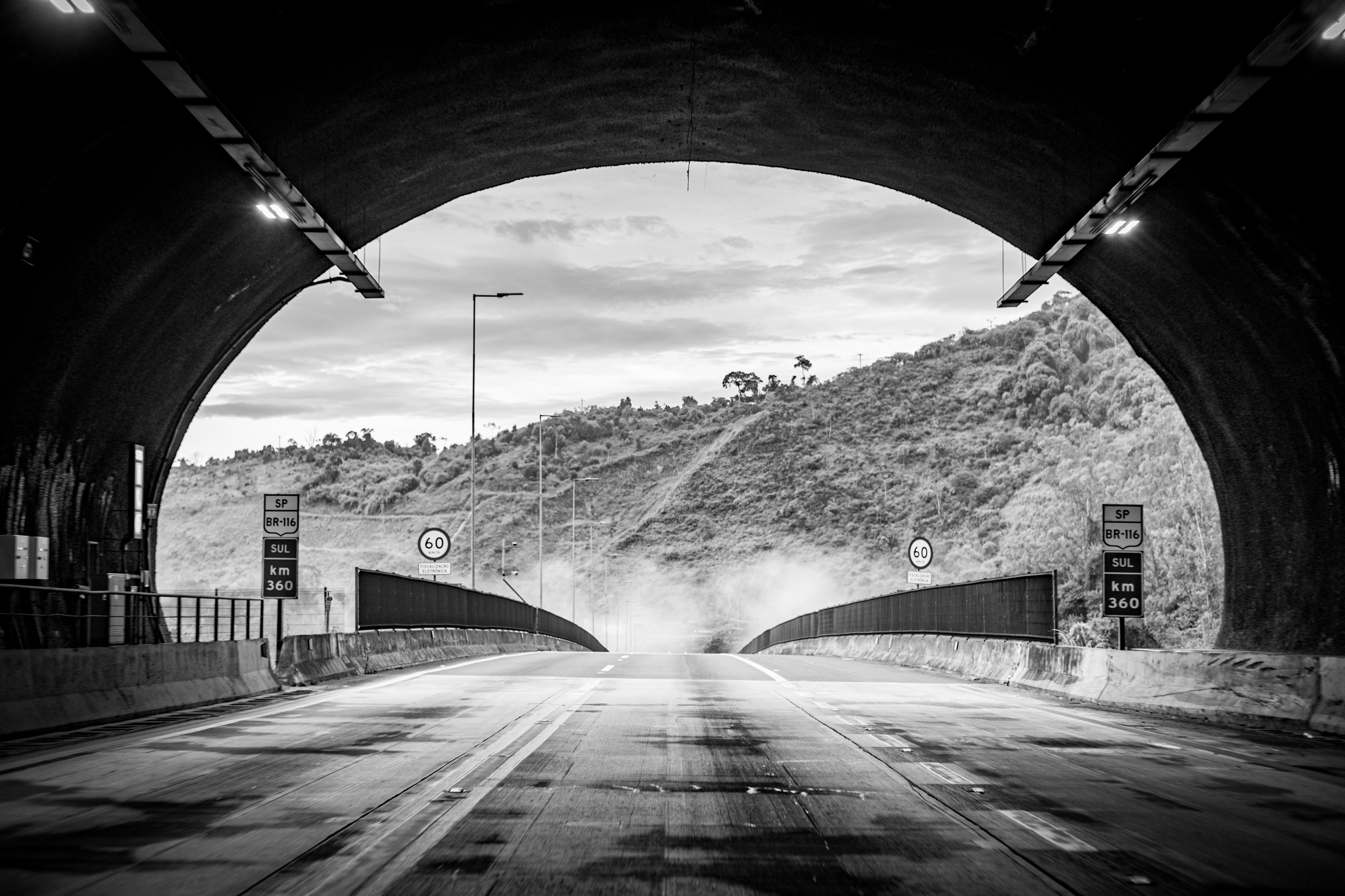 Scenic Tunnel View on SP Highway in Brazil · Free Stock Photo